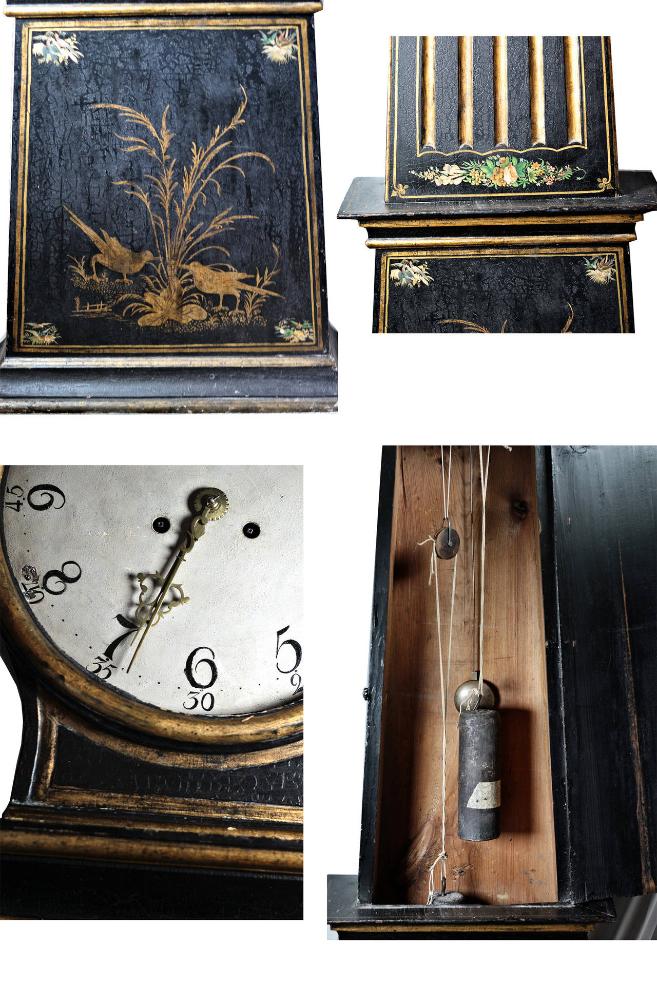 Early 19th Century Mora Longcase Case Clock For Sale at 1stDibs