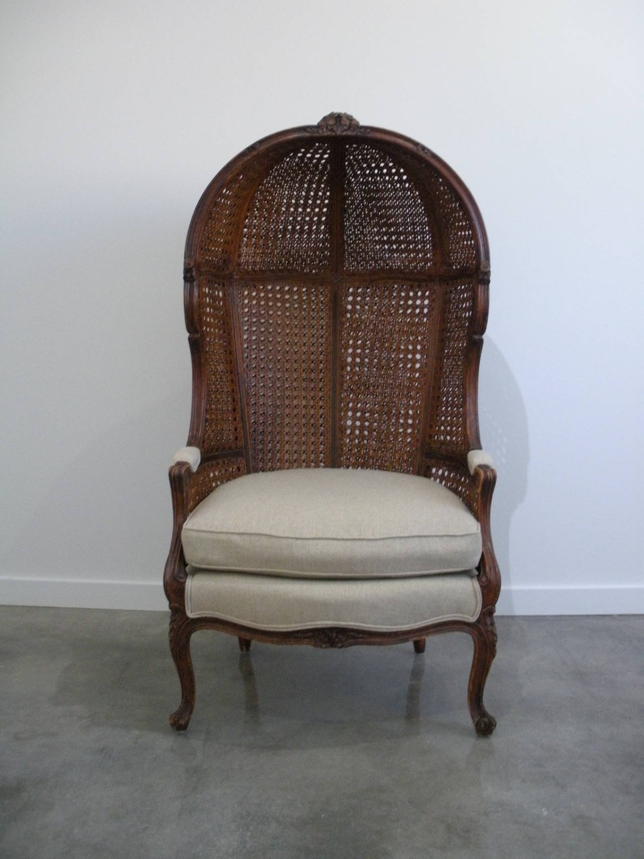 Louis XV Style Porter Chair with French Caning at 1stDibs | west palm ...
