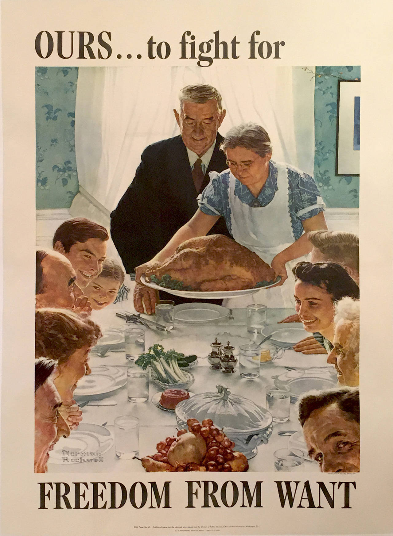 Complete Set of Four Freedoms Posters by Norman Rockwell, 1943 For Sale ...