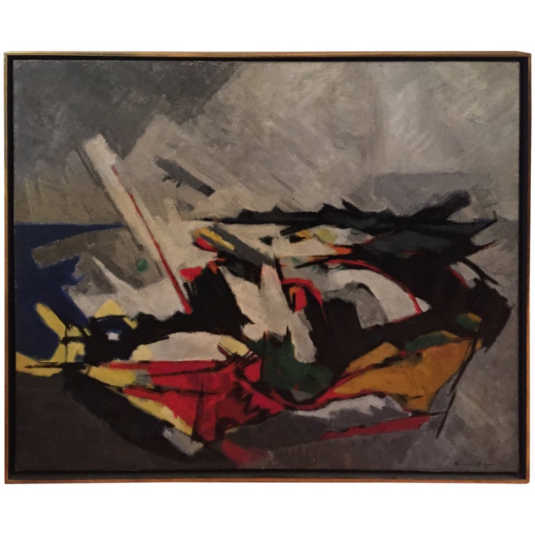 Abstract Expressionism Oil on Canvas Painting by Bernard Dufour at ...