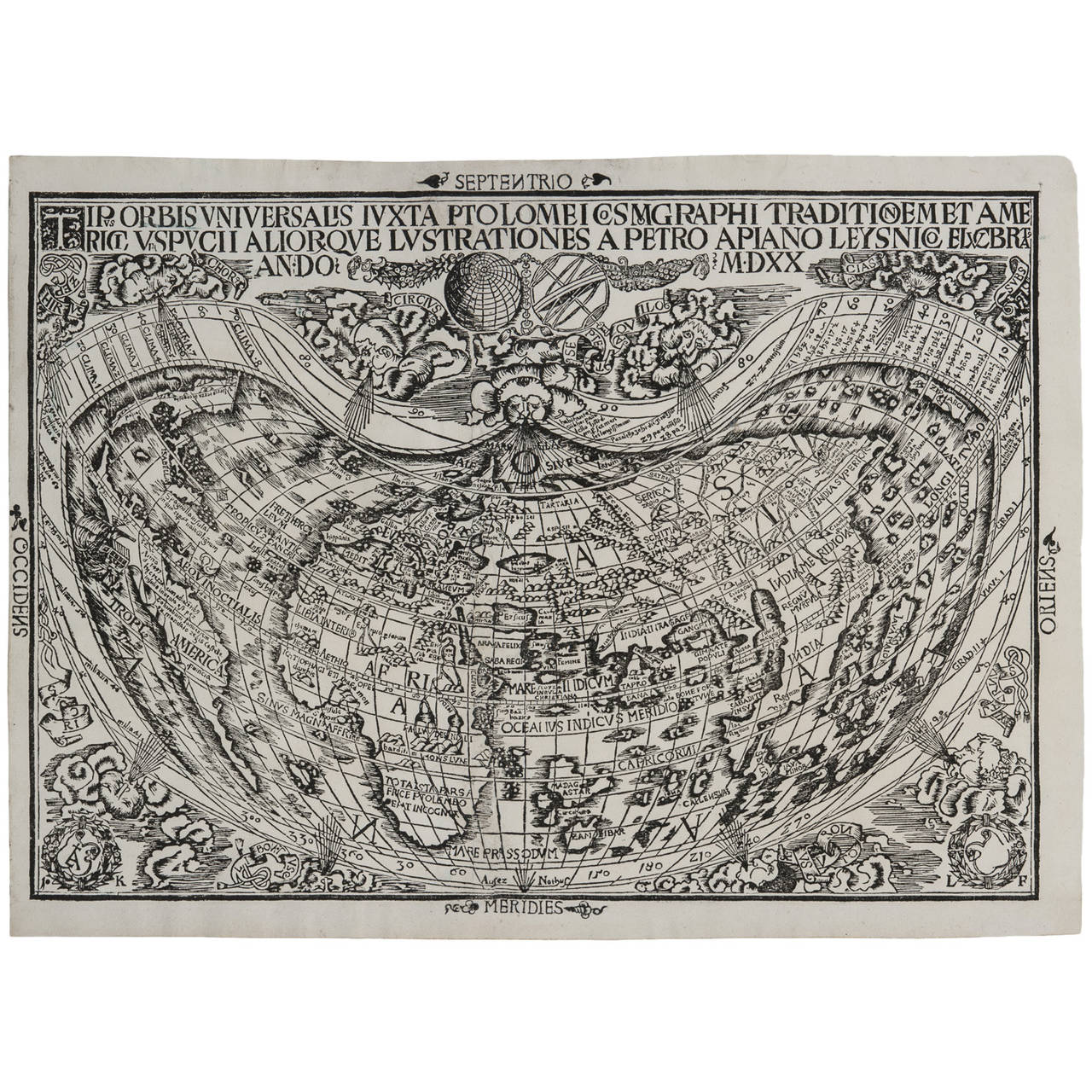 First World Map Available to the Collector to Bear the Name America at ...