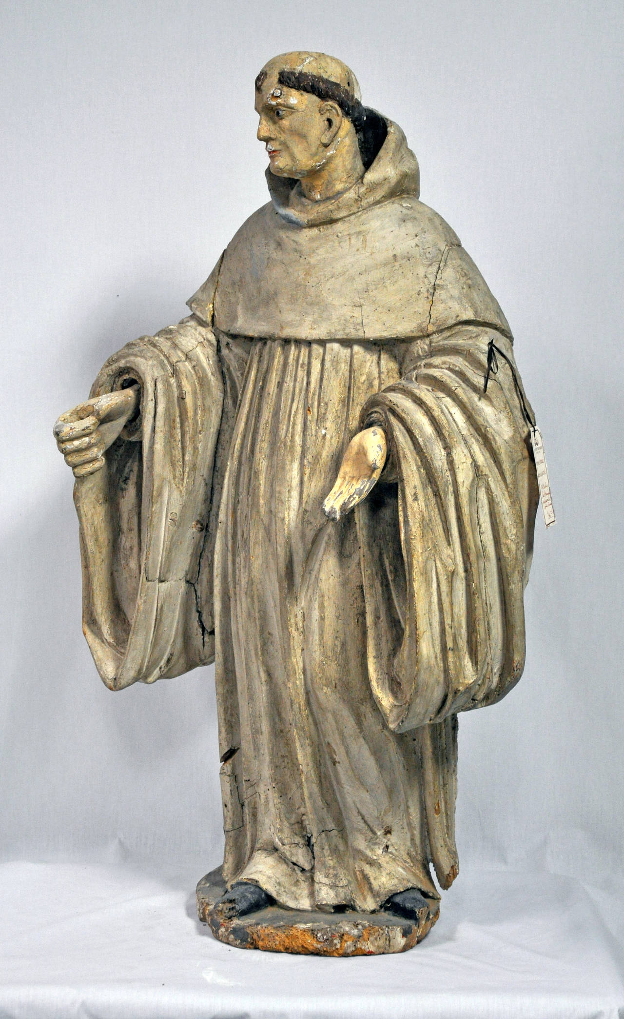 18th Century Wooden Carving of Spanish Priest at 1stDibs