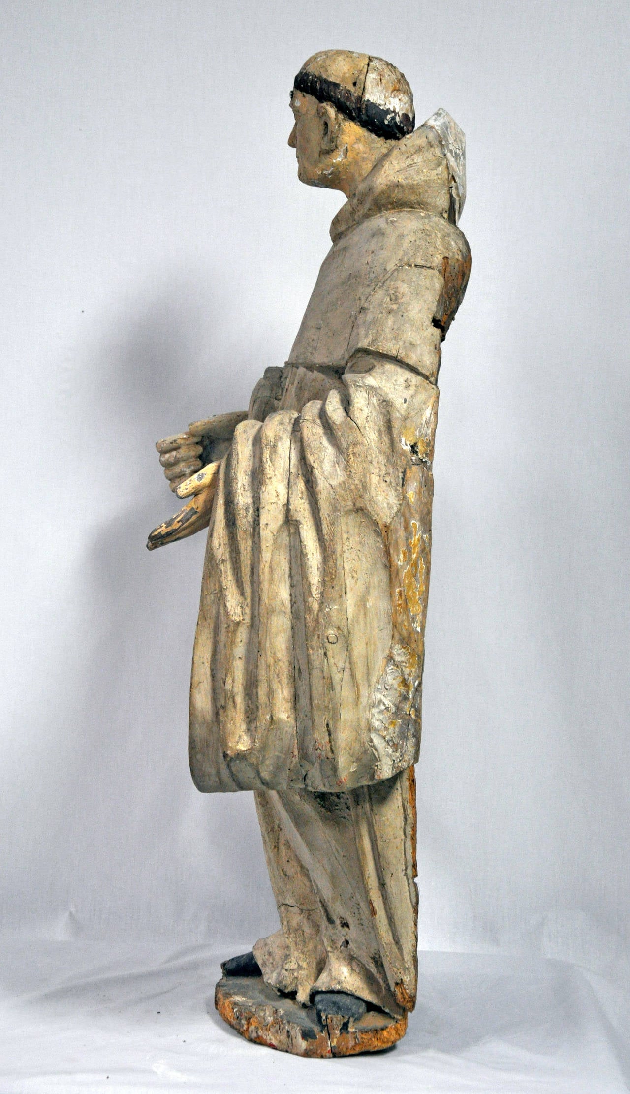 18th Century Wooden Carving of Spanish Priest at 1stDibs