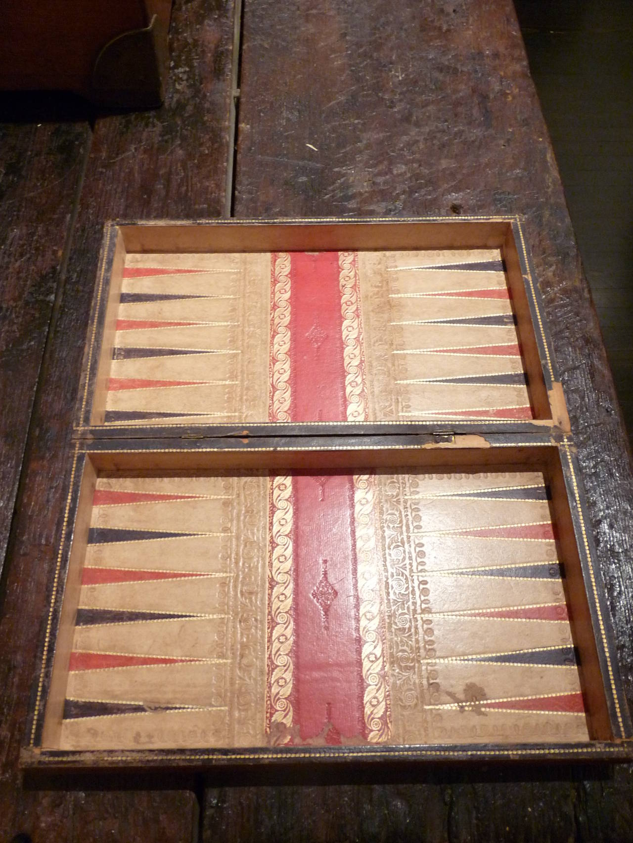 Chess Set and Backgammon Board on History of Australia Book Box at 1stDibs