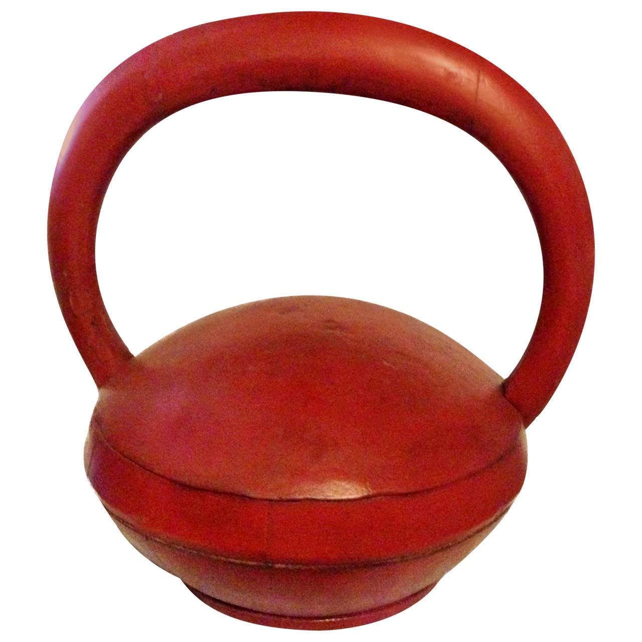 Chinese Antique Red Lacquered Bun Basket at 1stDibs