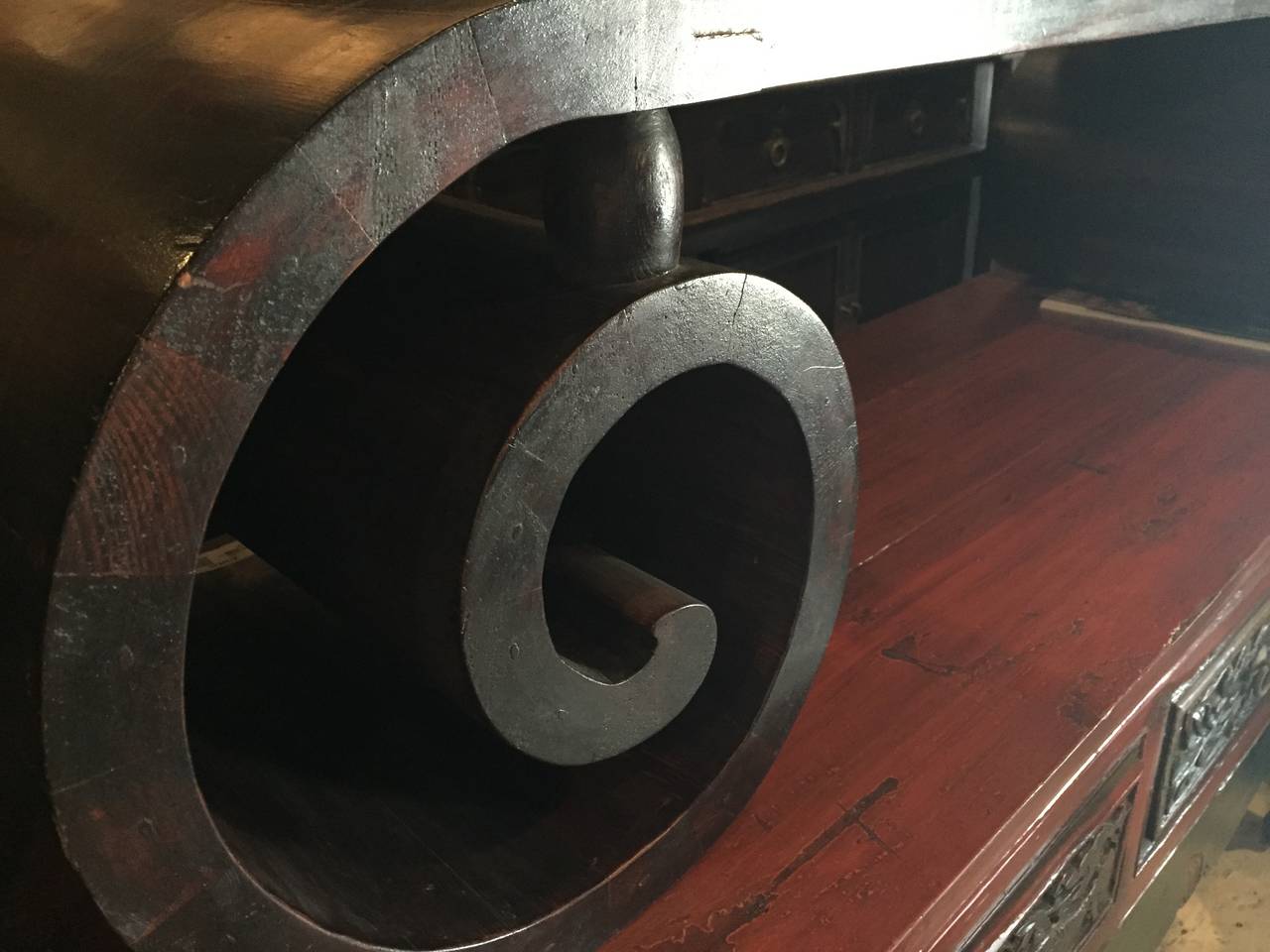 Full-Size Chinese Low Scroll Table For Sale at 1stDibs