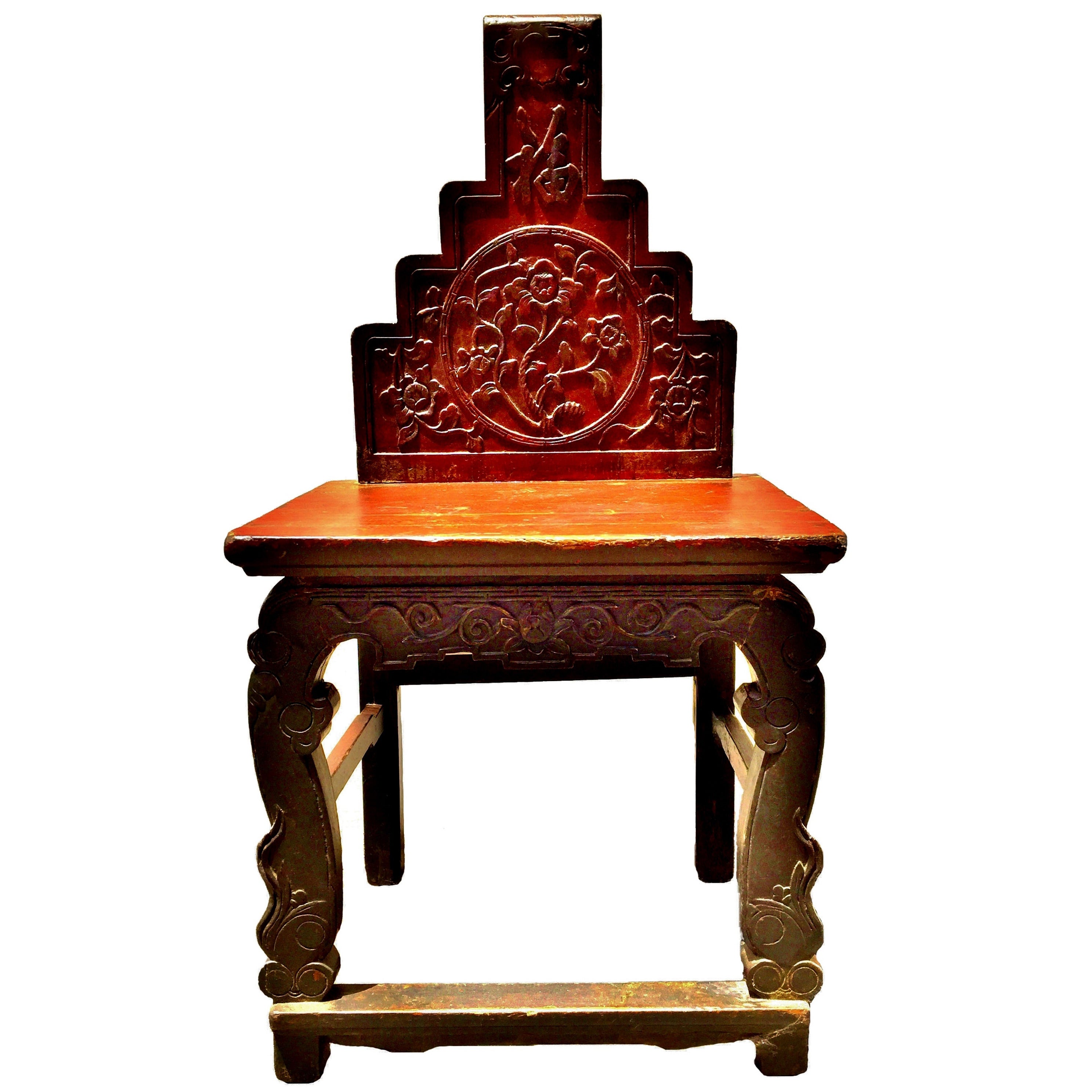 Antique Chinese Matriarch Empress Chair, Yun Nan Province, 19th Century ...