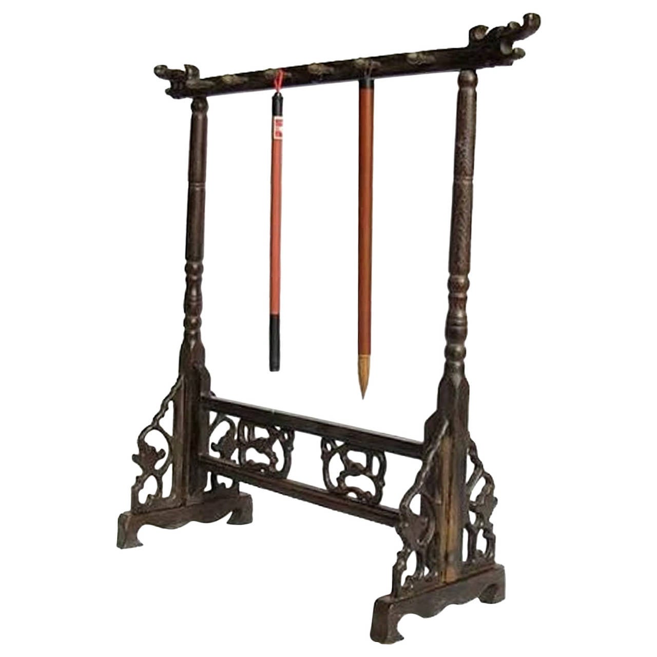 Chicken Wing Rosewood Chinese Brush Stand, Three Sizes at 1stDibs