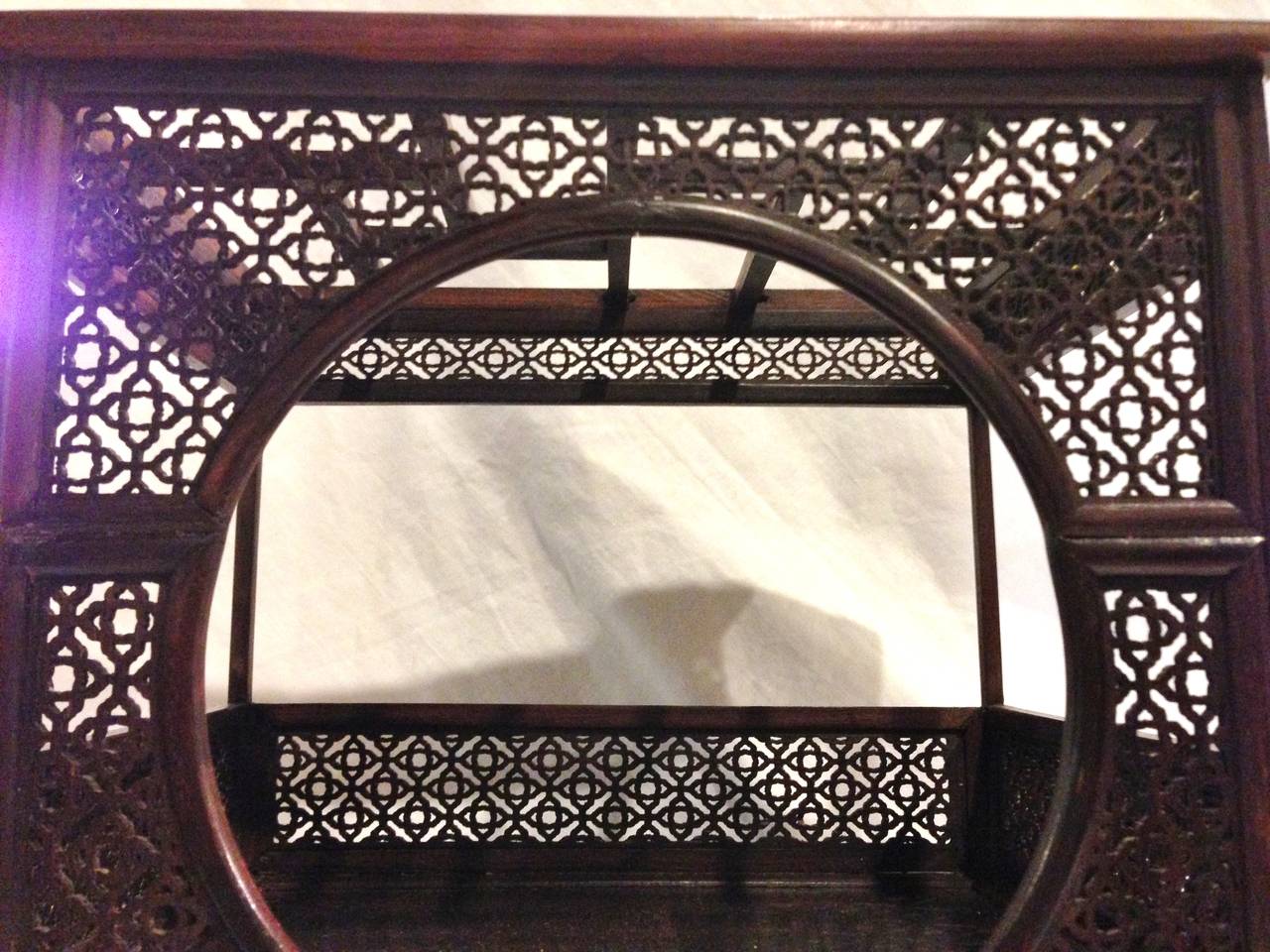 Rosewood Chinese Moon Bed Model or Miniature at 1stDibs