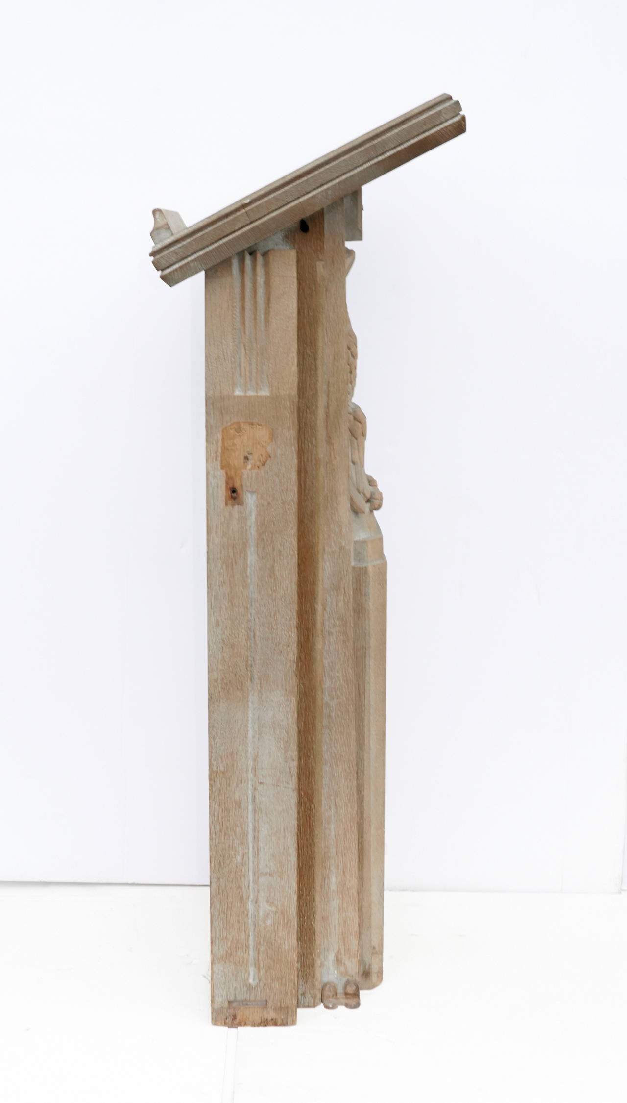 Art Deco Style Carved Oak Lectern For Sale at 1stDibs
