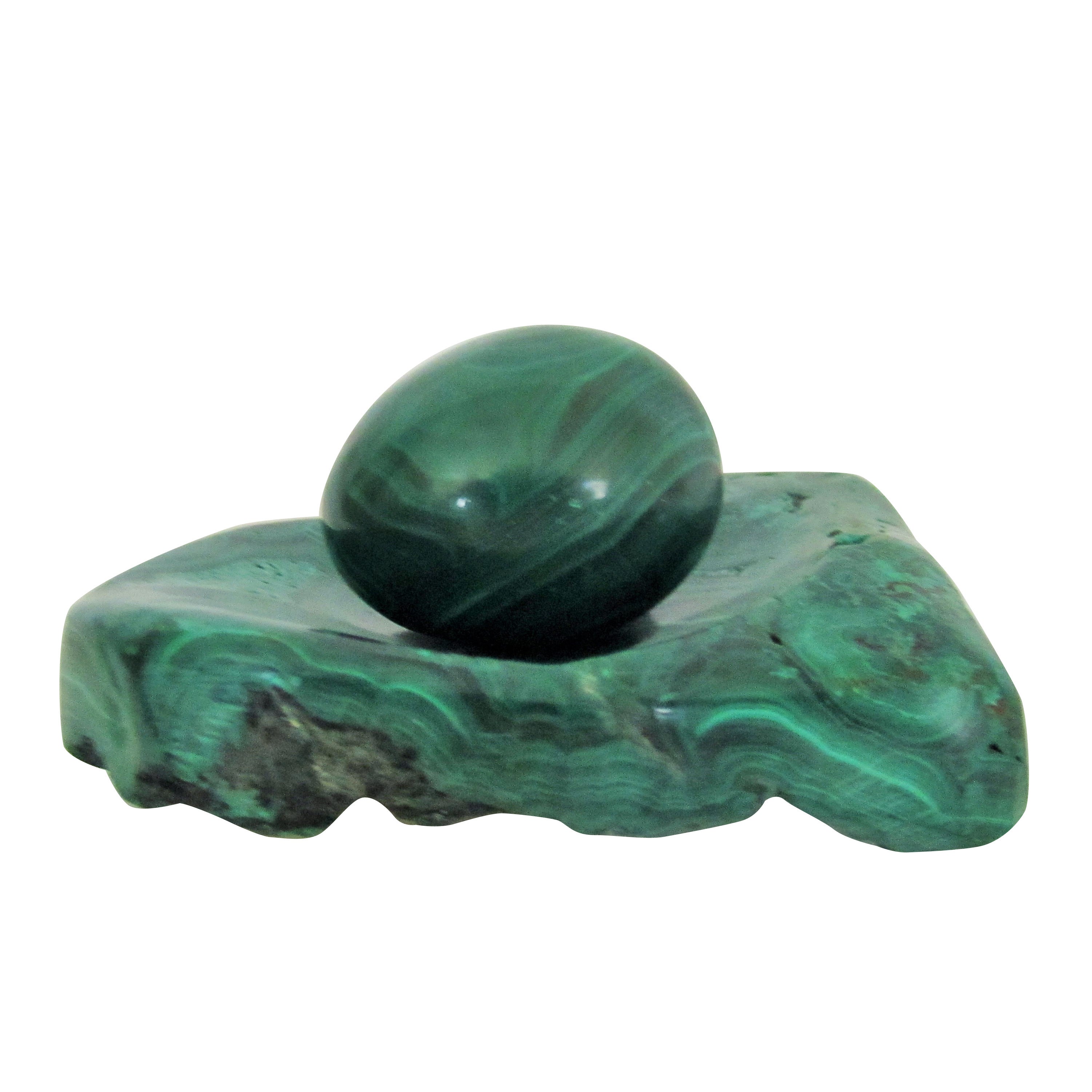 Malachite Decorative Dish and Object at 1stDibs