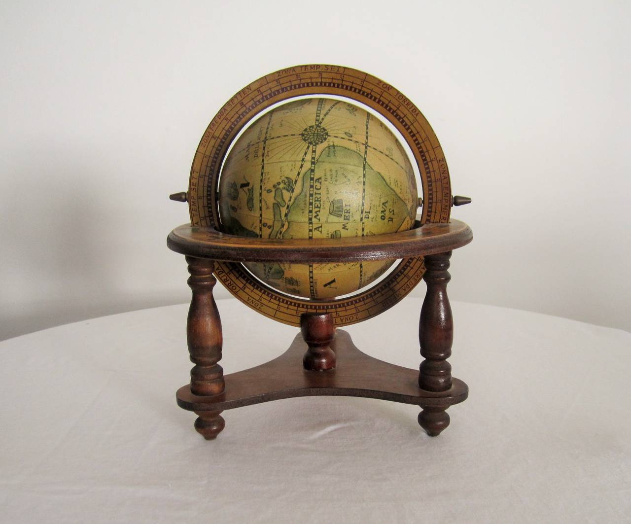 Vintage Decorative World Globe that Spins with Astrological Signs For ...