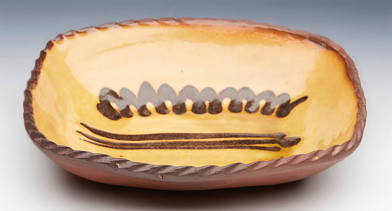 Vintage Winchcombe Pottery Slipware Bowl by Miichael Cardew, circa 1930 ...