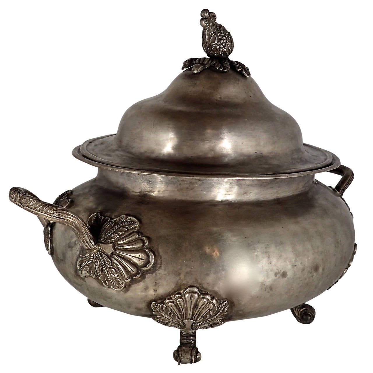 19th Century Large Bolivian Silver Vessel at 1stDibs