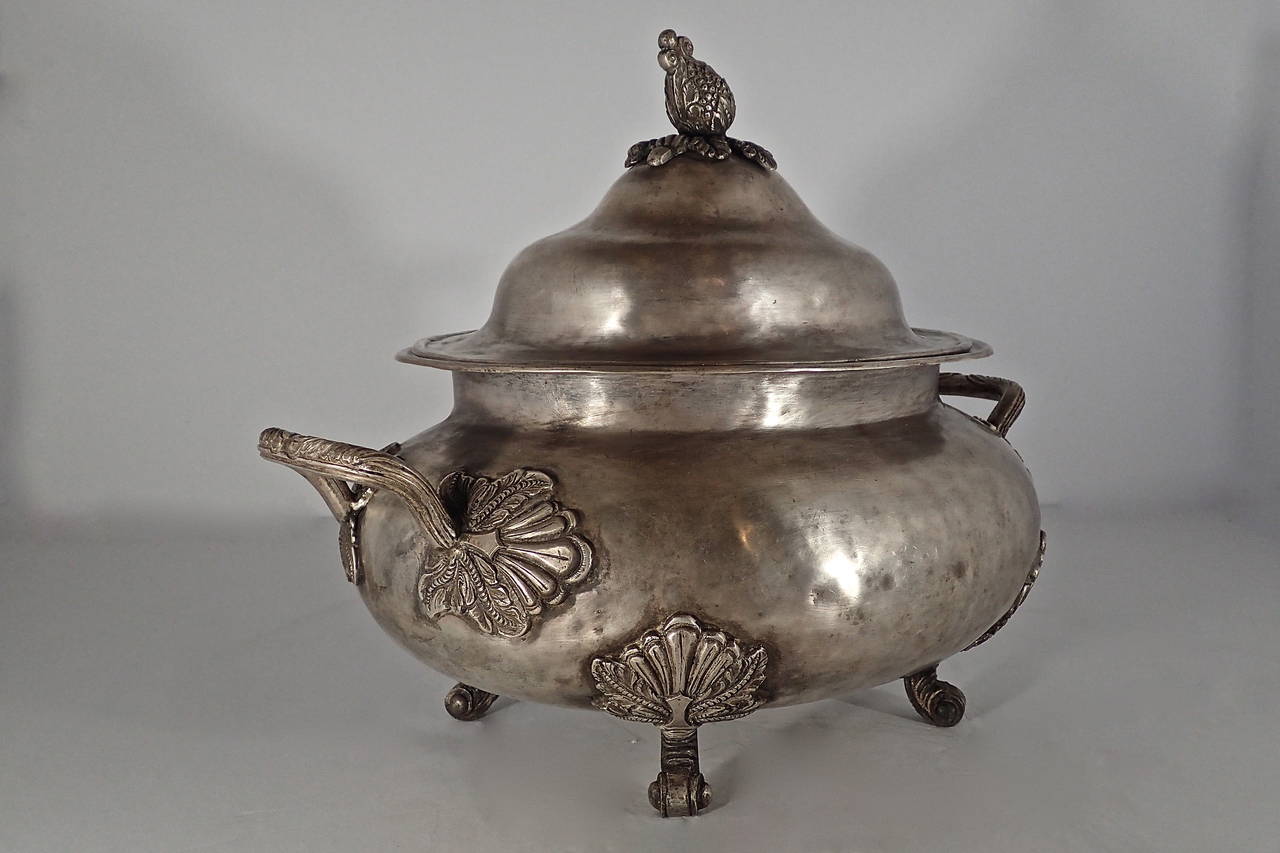 19th Century Large Bolivian Silver Vessel at 1stDibs