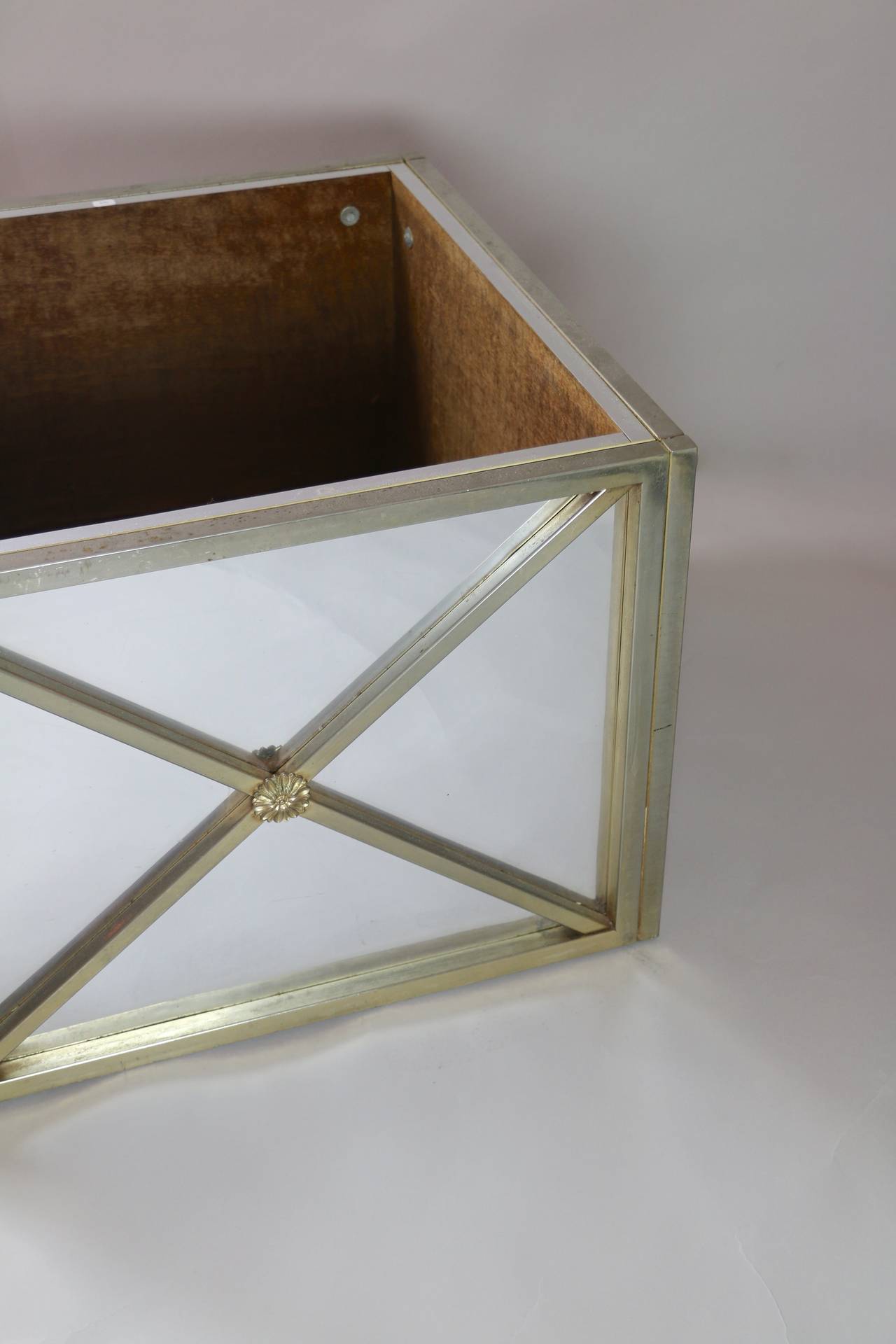 Large Mirror Planter, 1978 For Sale at 1stDibs | large mirrored planters
