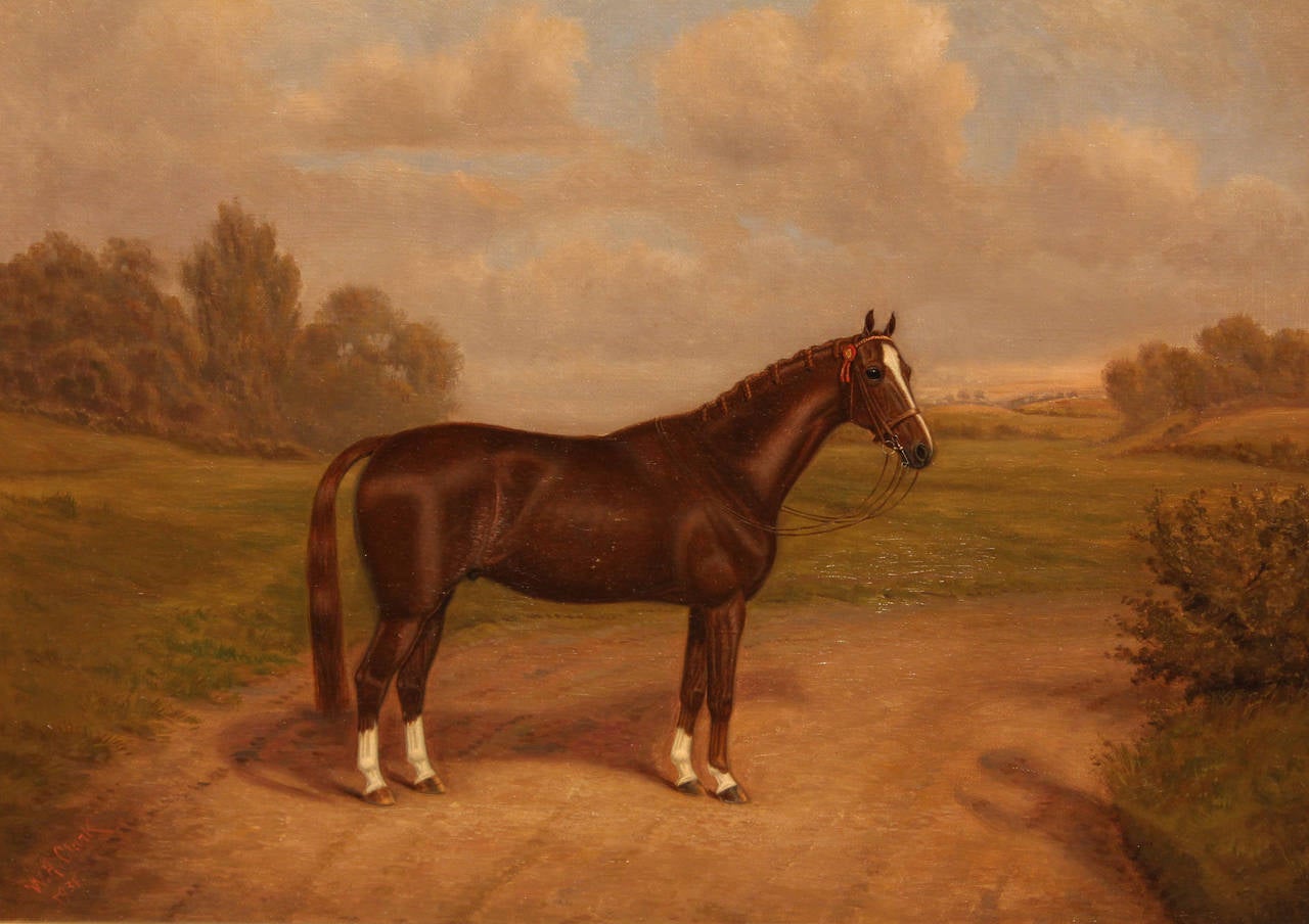 "Portrait of a Hunter" Oil Painting by William Albert Clark at 1stDibs