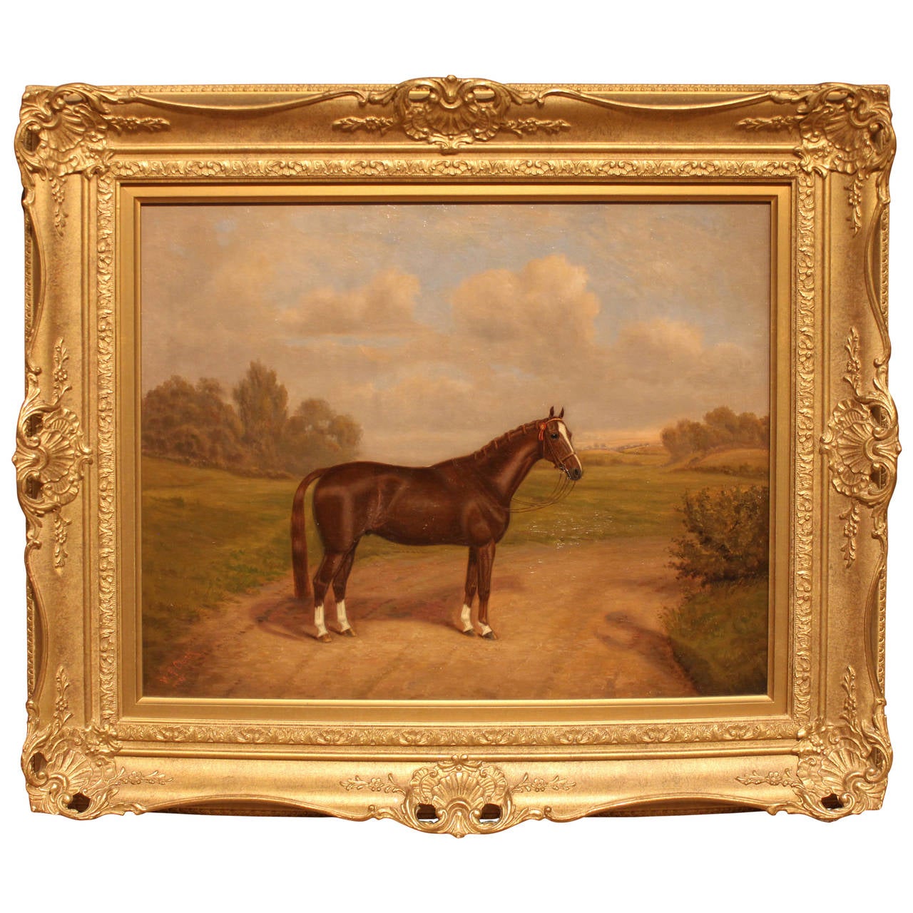 "Portrait of a Hunter" Oil Painting by William Albert Clark at 1stDibs