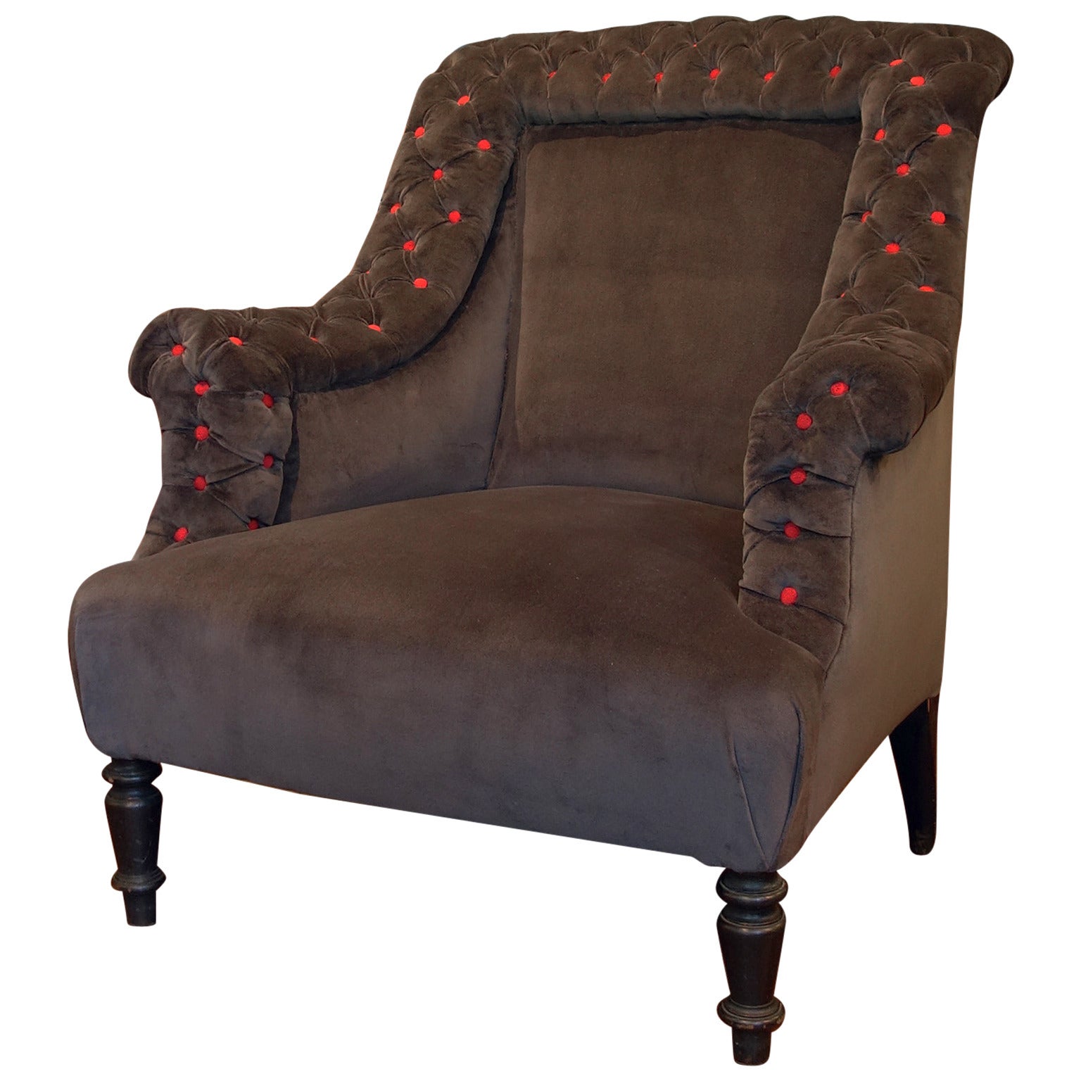 Napoleon III Library Chair For Sale at 1stDibs