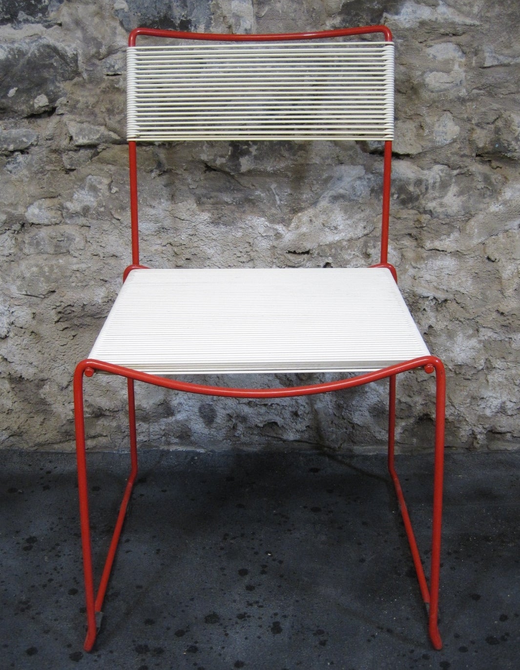 Giandomenico Belotti Style Spaghetti Chairs, Set of Four at 1stDibs