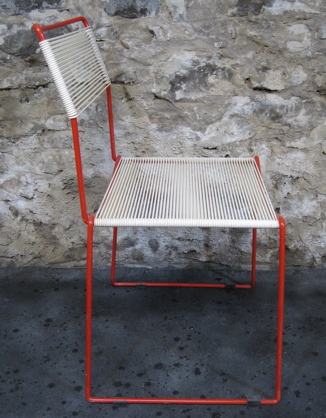 Giandomenico Belotti Style Spaghetti Chairs, Set of Four at 1stDibs