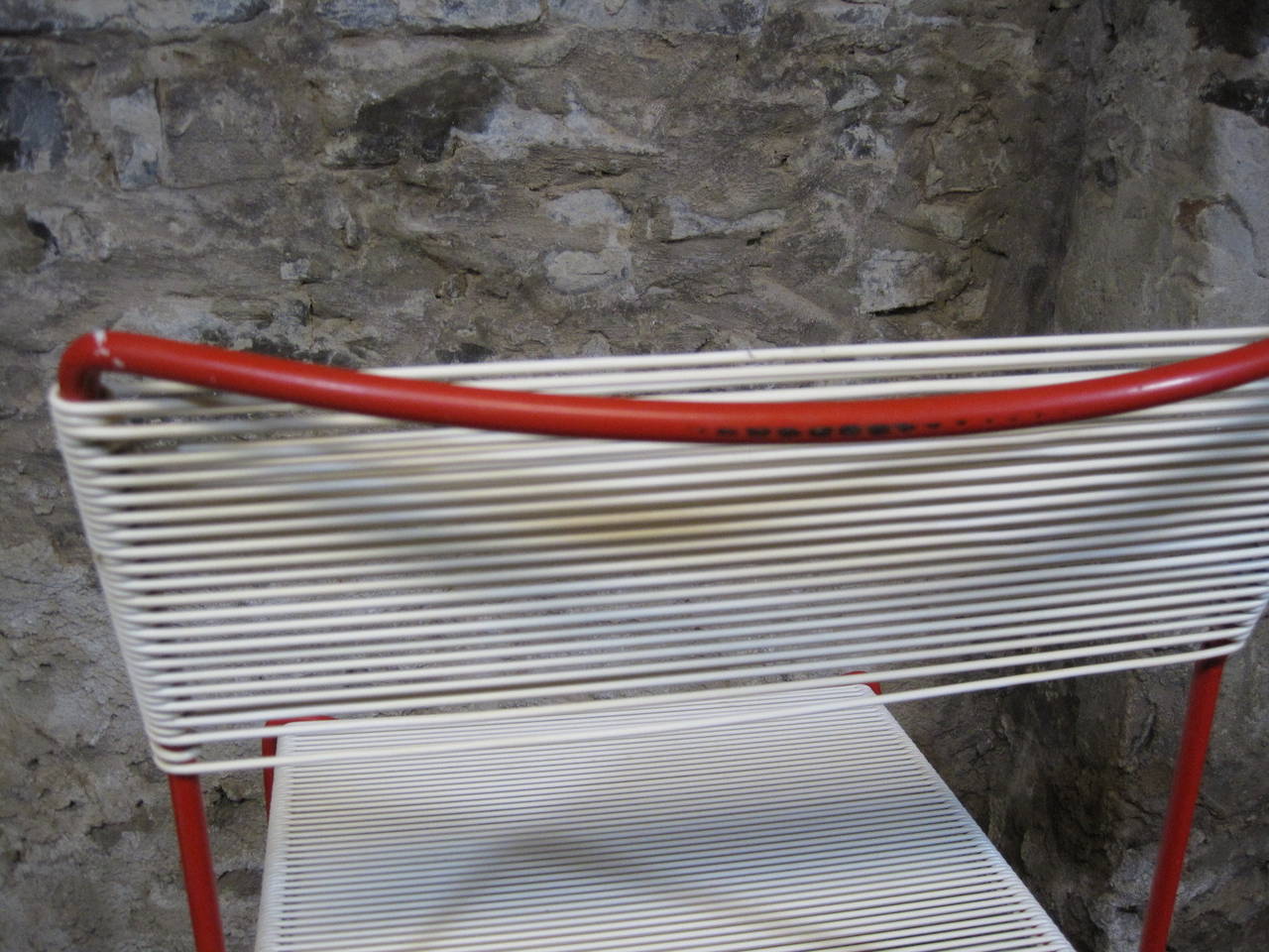 Giandomenico Belotti Style Spaghetti Chairs, Set of Four at 1stDibs