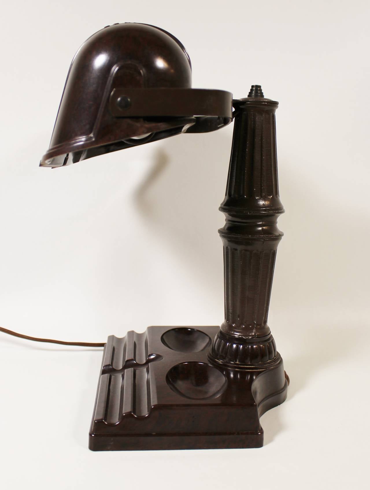 Art Deco Bakelite Desk or Banker's Lamp at 1stDibs | bakelite desk lamp ...