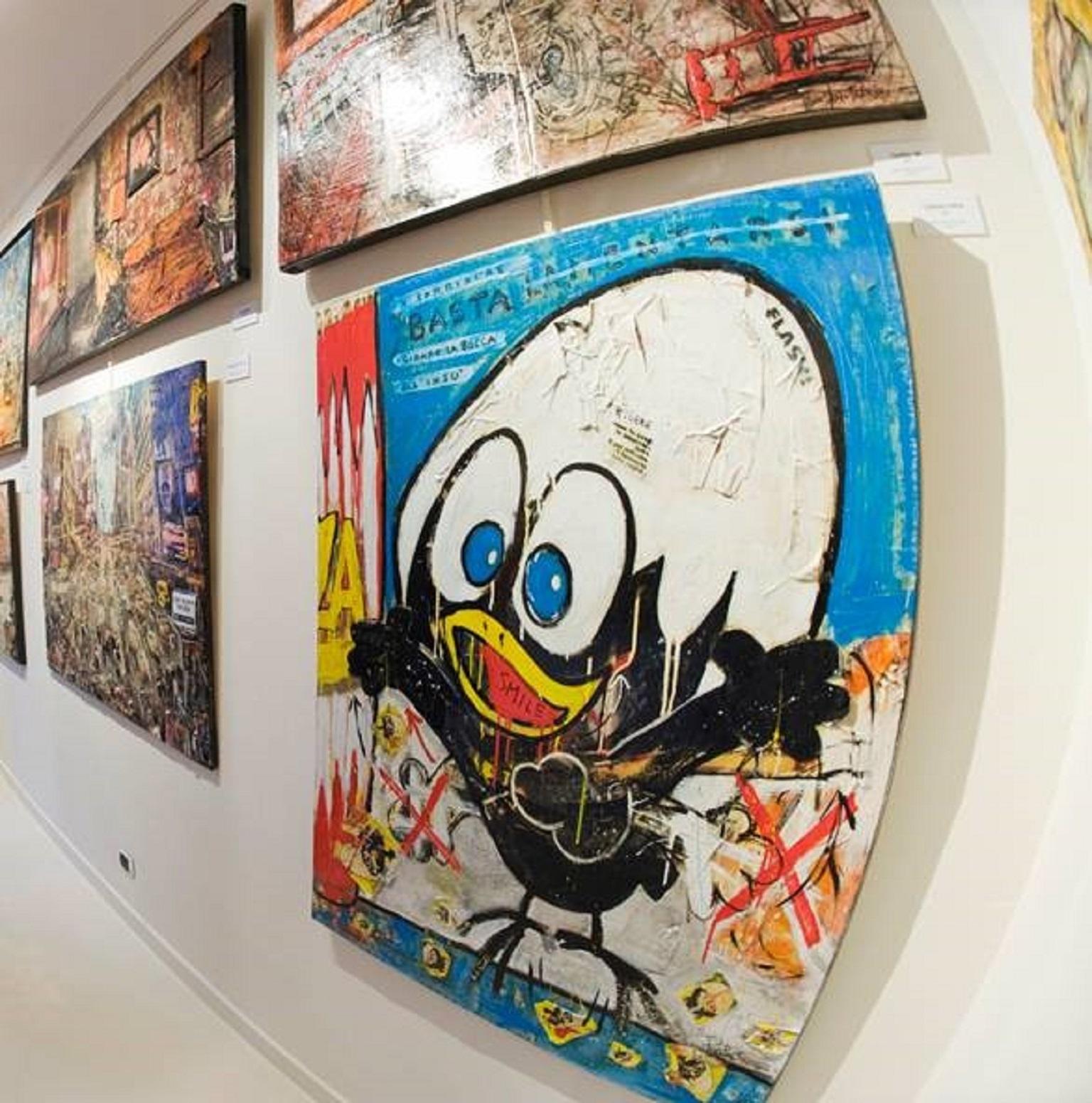 Paolo Franzoso - Happy Calimero - Animal, Contemporary, Figurative ...