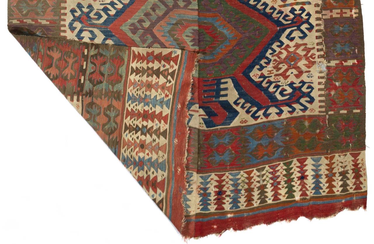 Antique Central Anatolian Hotamish Kilim, 18th Century For Sale at 1stDibs
