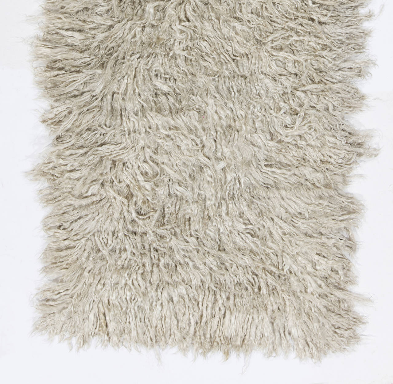 Shag Pile "Tulu" Rug, Made of Natural Undyed Mohair, Custom Options ...