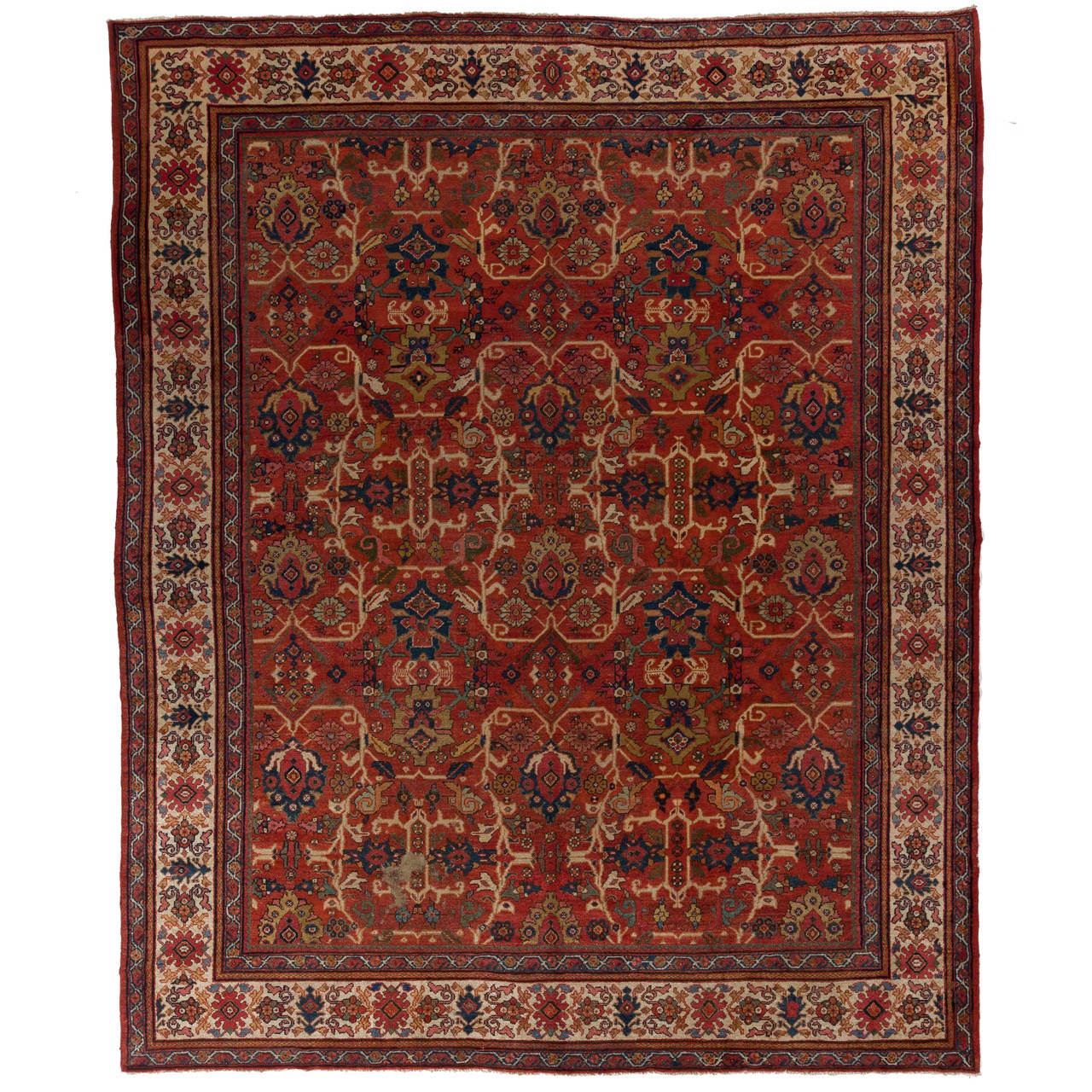 Impressive Antique Persian Mahal Rug For Sale at 1stDibs