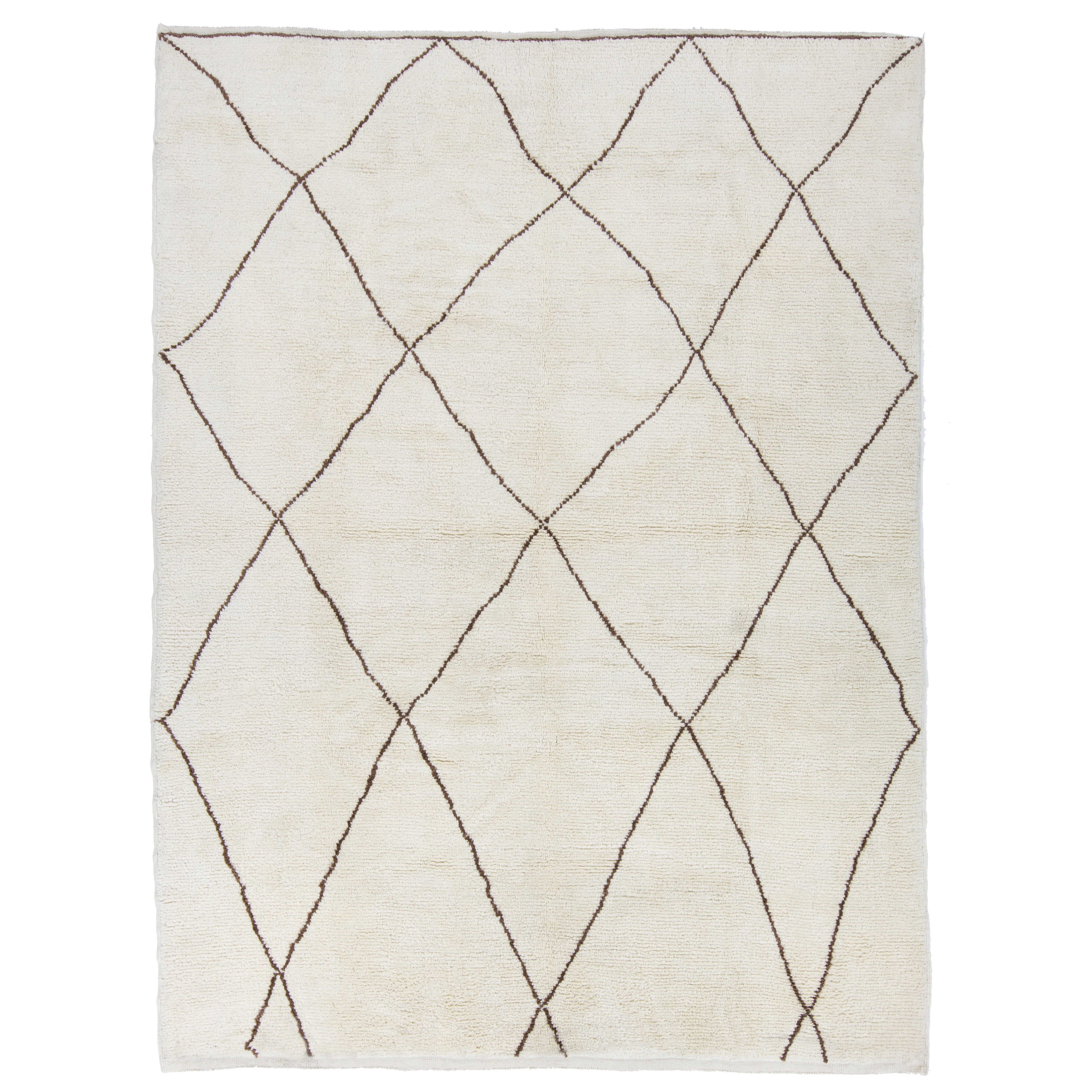 7x9 Ft Brand New Moroccan Rug Made of %100 Natural Undyed Wool. CUSTOM ...