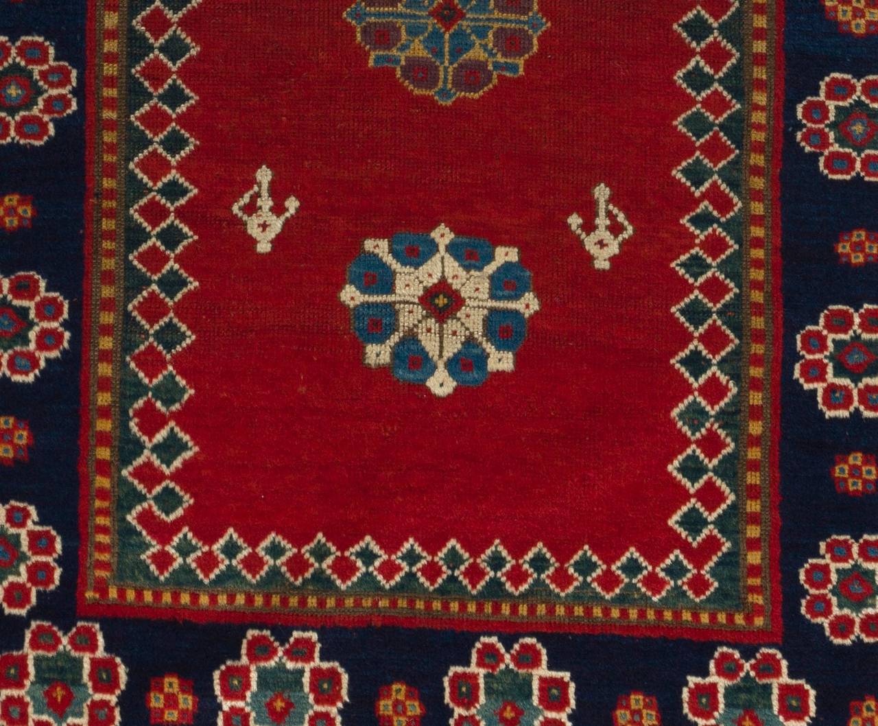 Antique Caucasian Kazak Rug, Dated 1870 For Sale at 1stdibs
