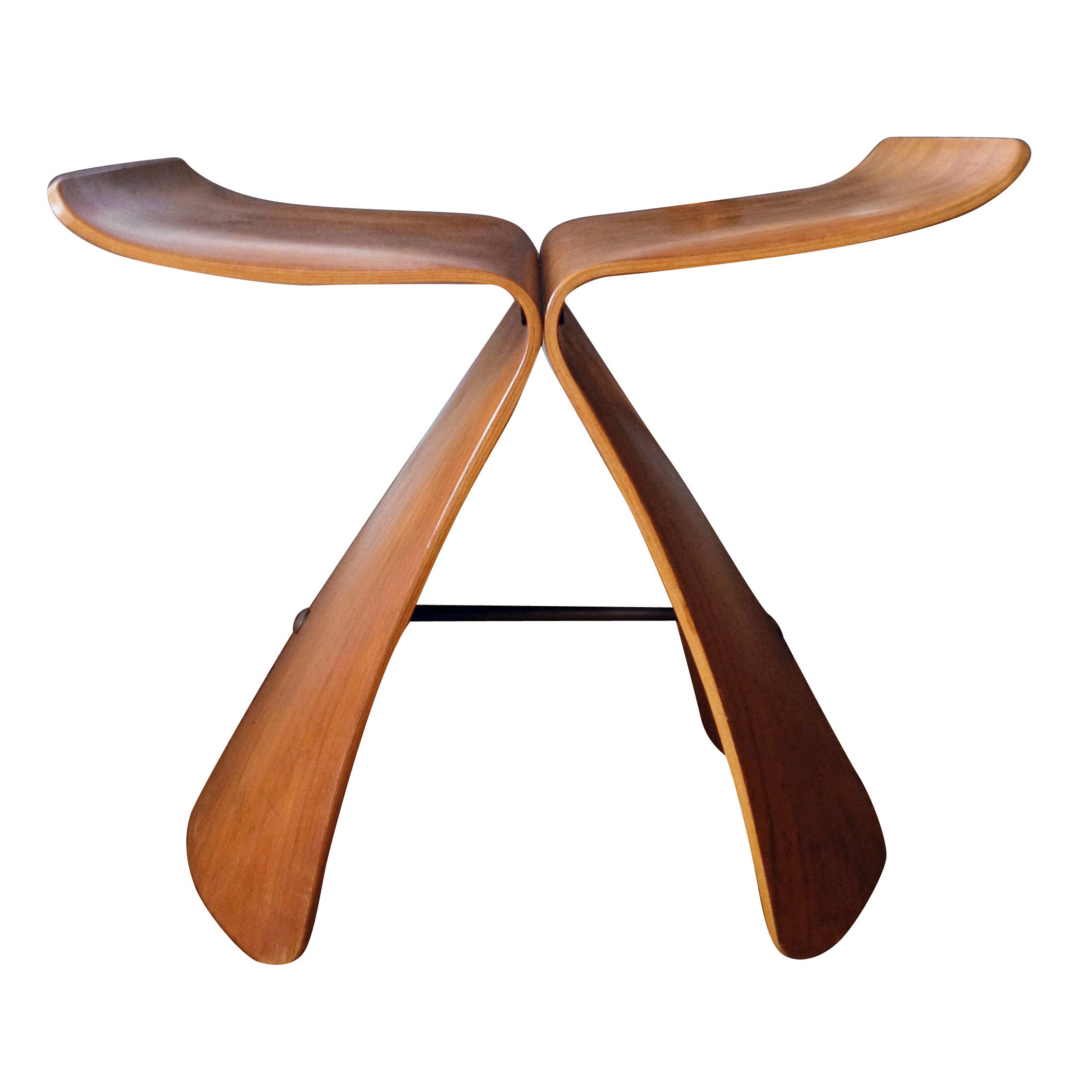 Rosewood Butterfly Stool by Sori Yanagi at 1stDibs