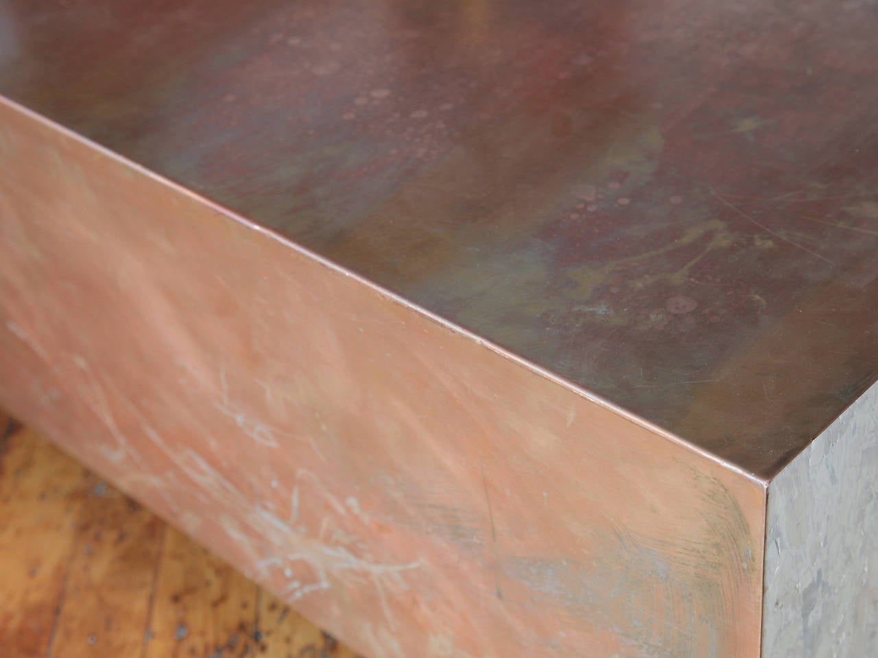 Vintage Copper Coffee Table at 1stDibs