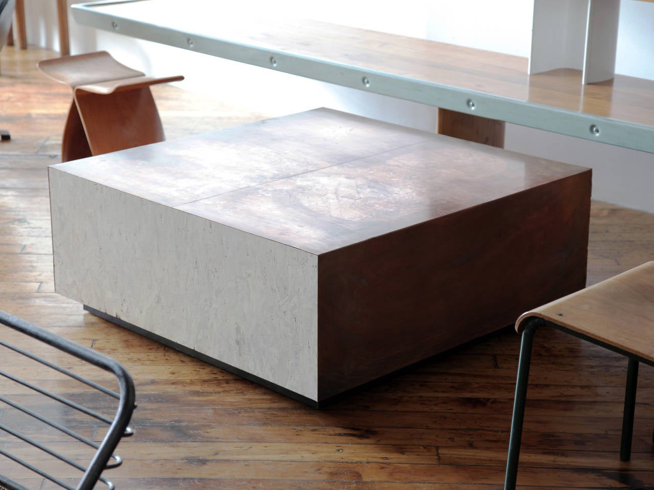 Vintage Copper Coffee Table at 1stDibs