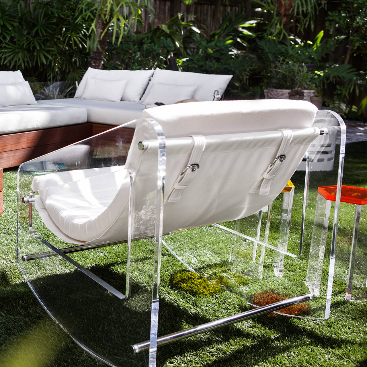 Player's Indoor and Outdoor Rocking Sling Chair For Sale at 1stDibs