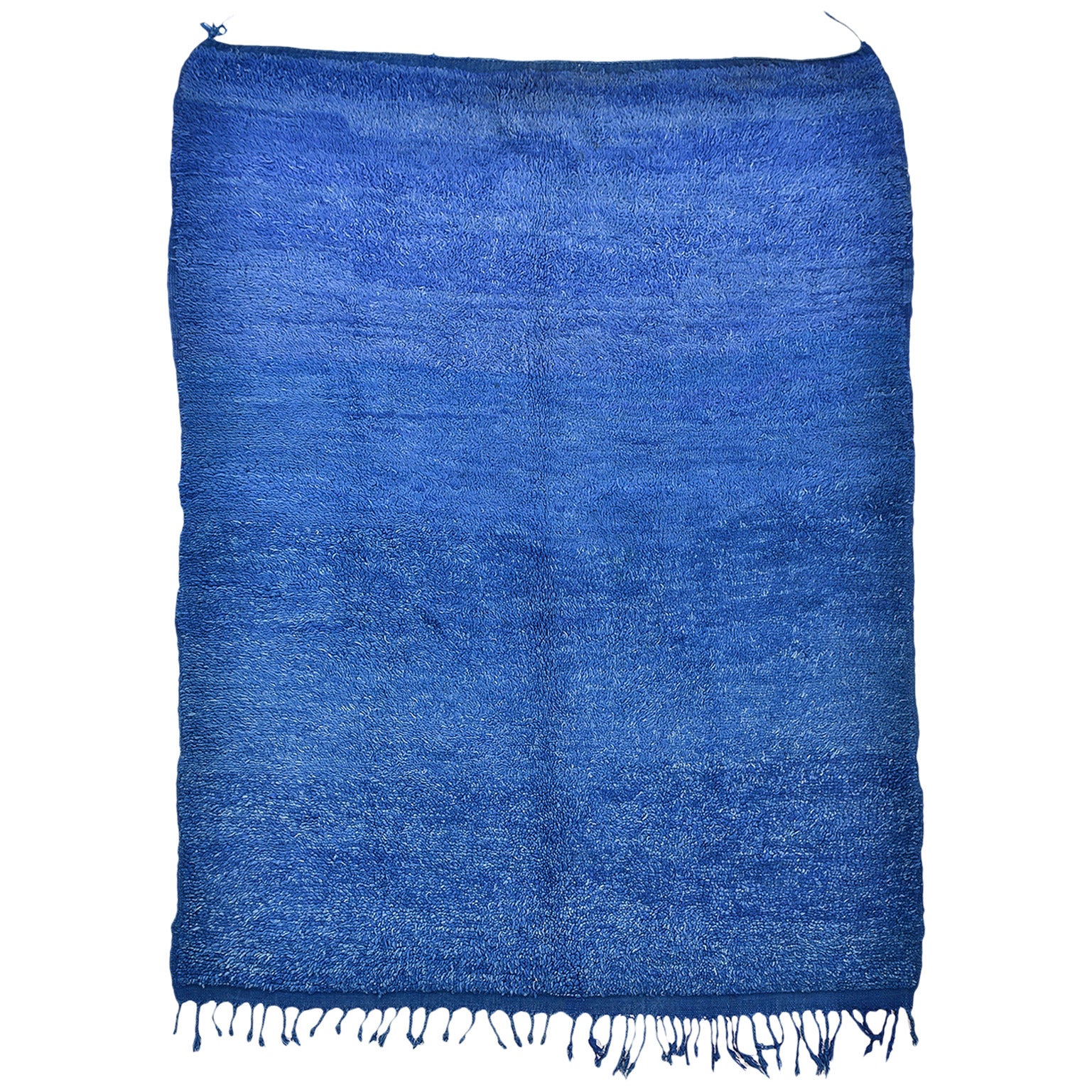 Blue Vintage Moroccan Carpet For Sale at 1stDibs