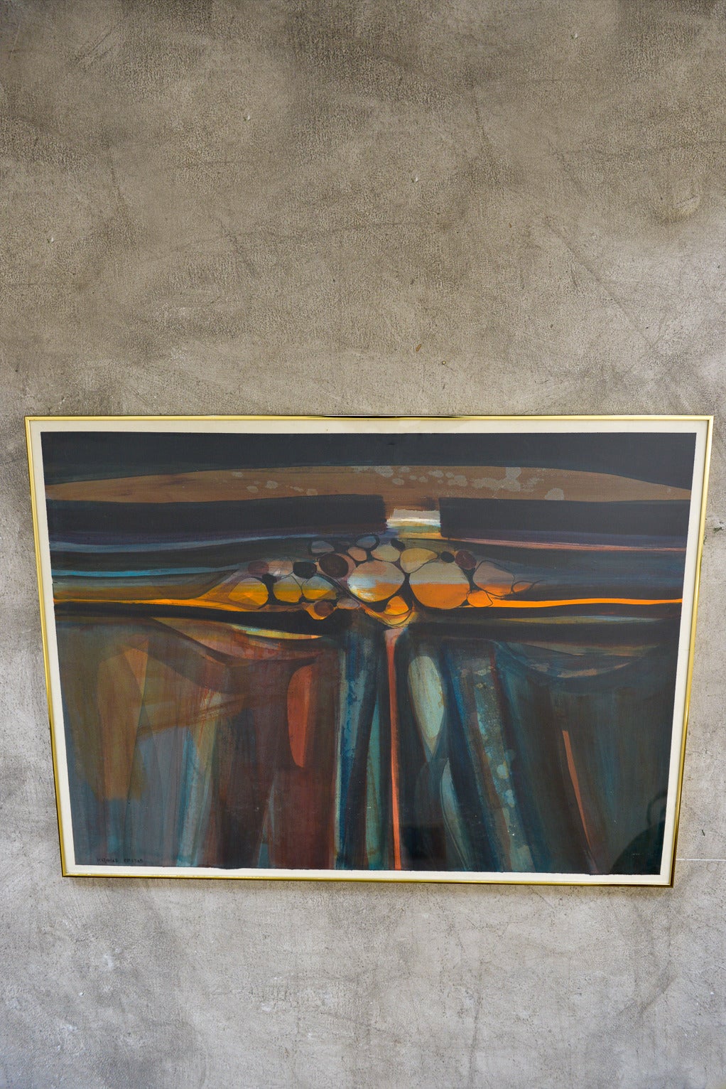 Original Abstract Watercolor by Robert Johnson at 1stDibs