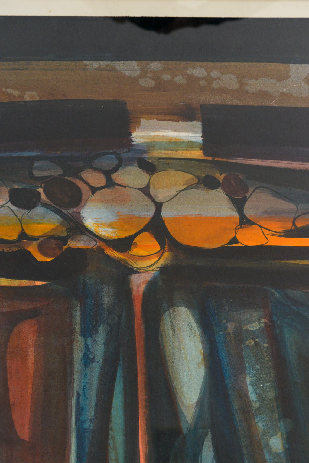 Original Abstract Watercolor by Robert Johnson at 1stDibs