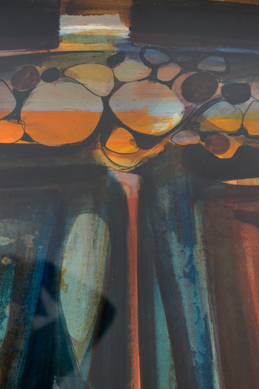 Original Abstract Watercolor by Robert Johnson at 1stDibs