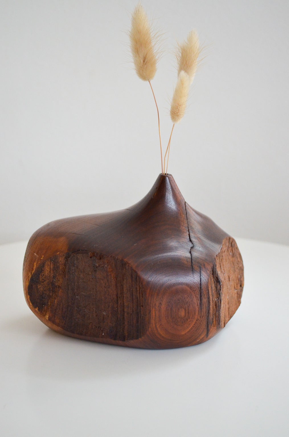 Doug Ayers Turned Black Walnut Vase at 1stDibs