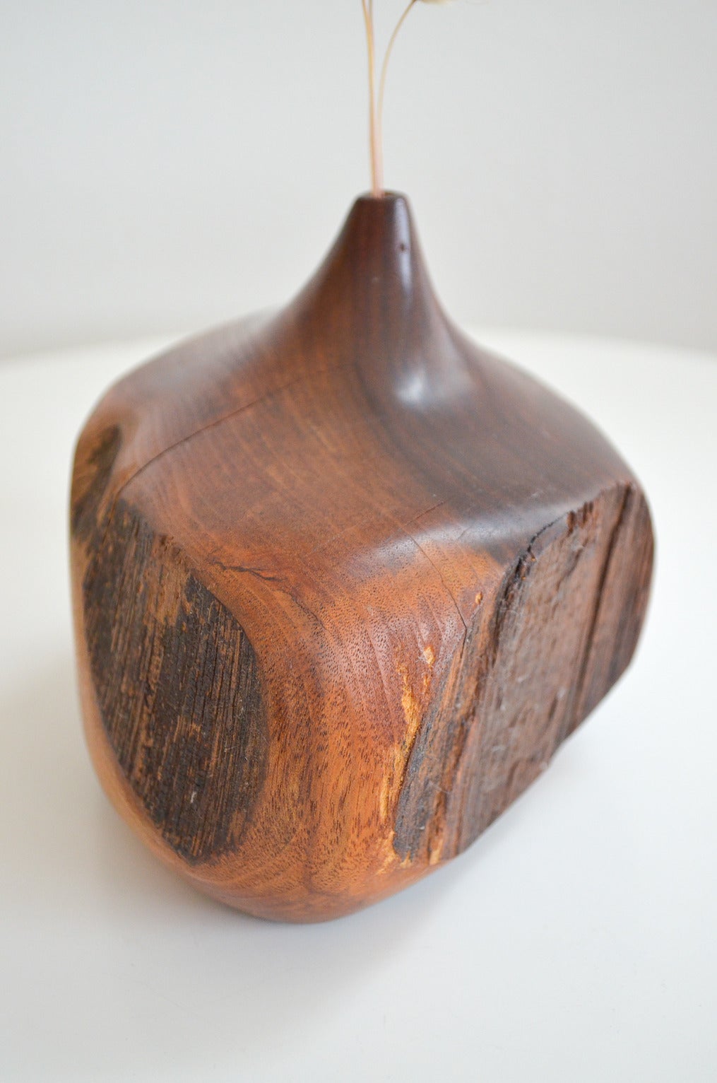 Doug Ayers Turned Black Walnut Vase at 1stDibs