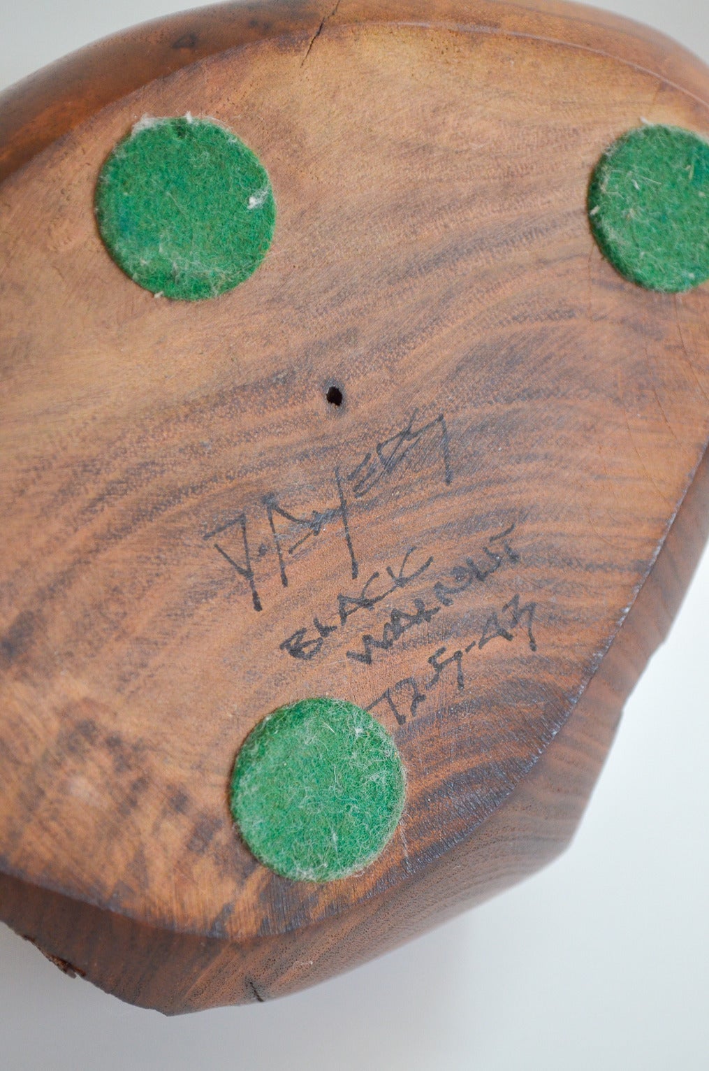 Doug Ayers Turned Black Walnut Vase at 1stDibs