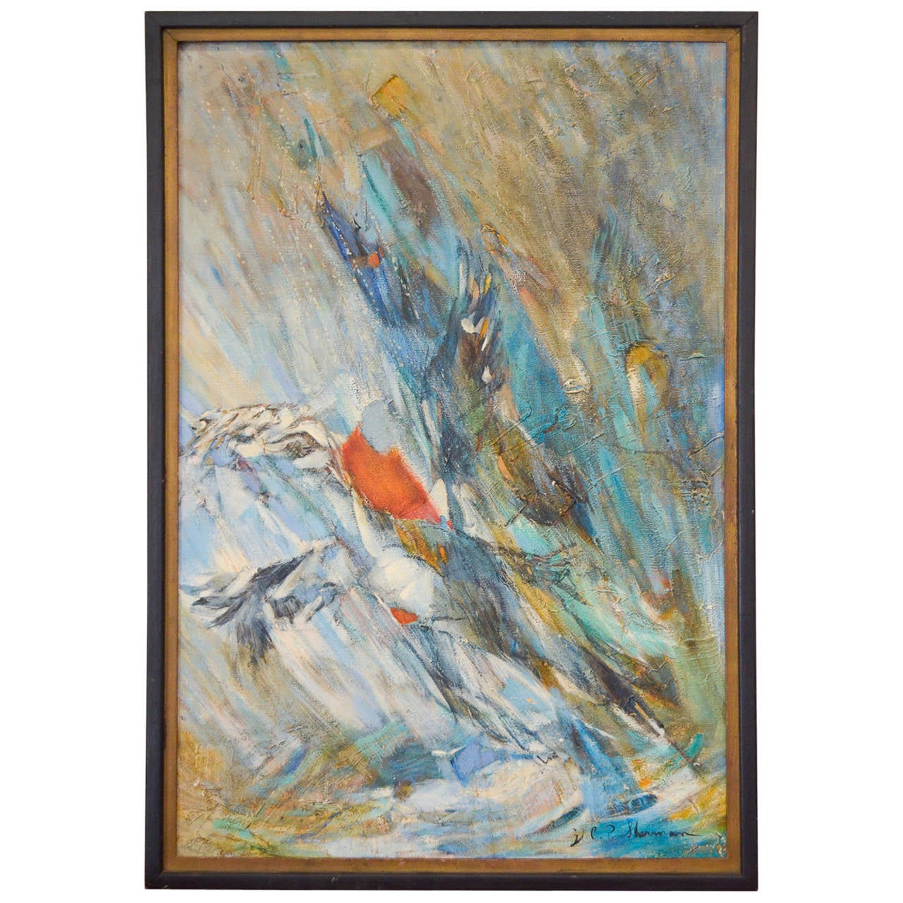 Original Abstract Oil on Canvas by C. P. Sherman at 1stDibs