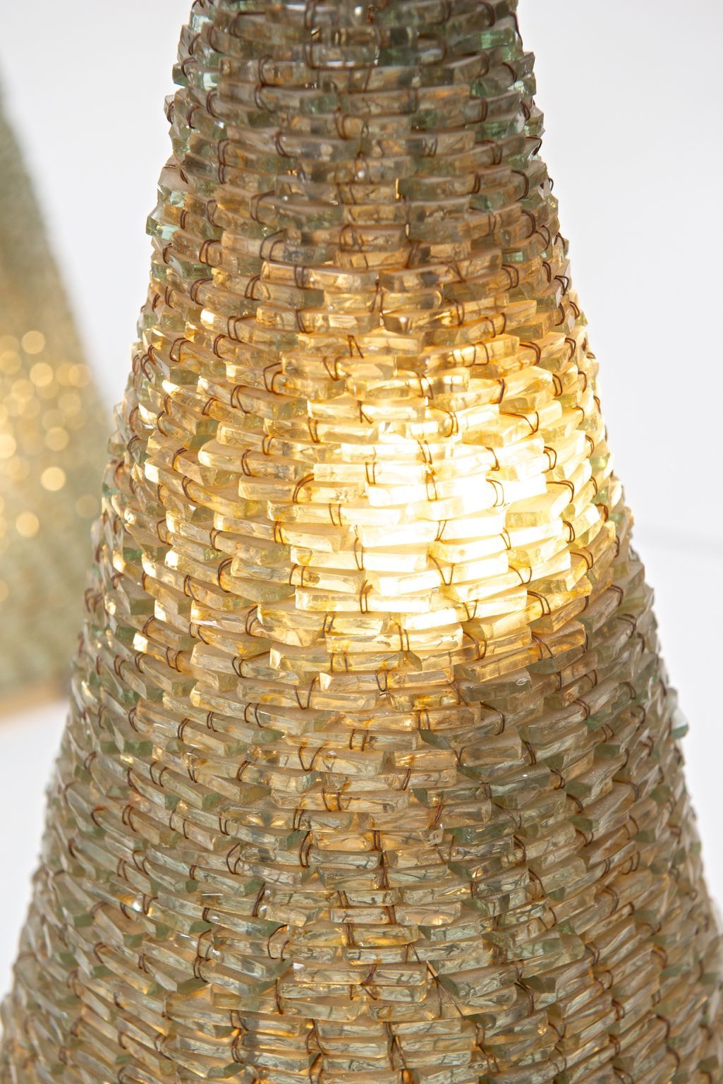 Large Pair of Conical Lights For Sale at 1stDibs