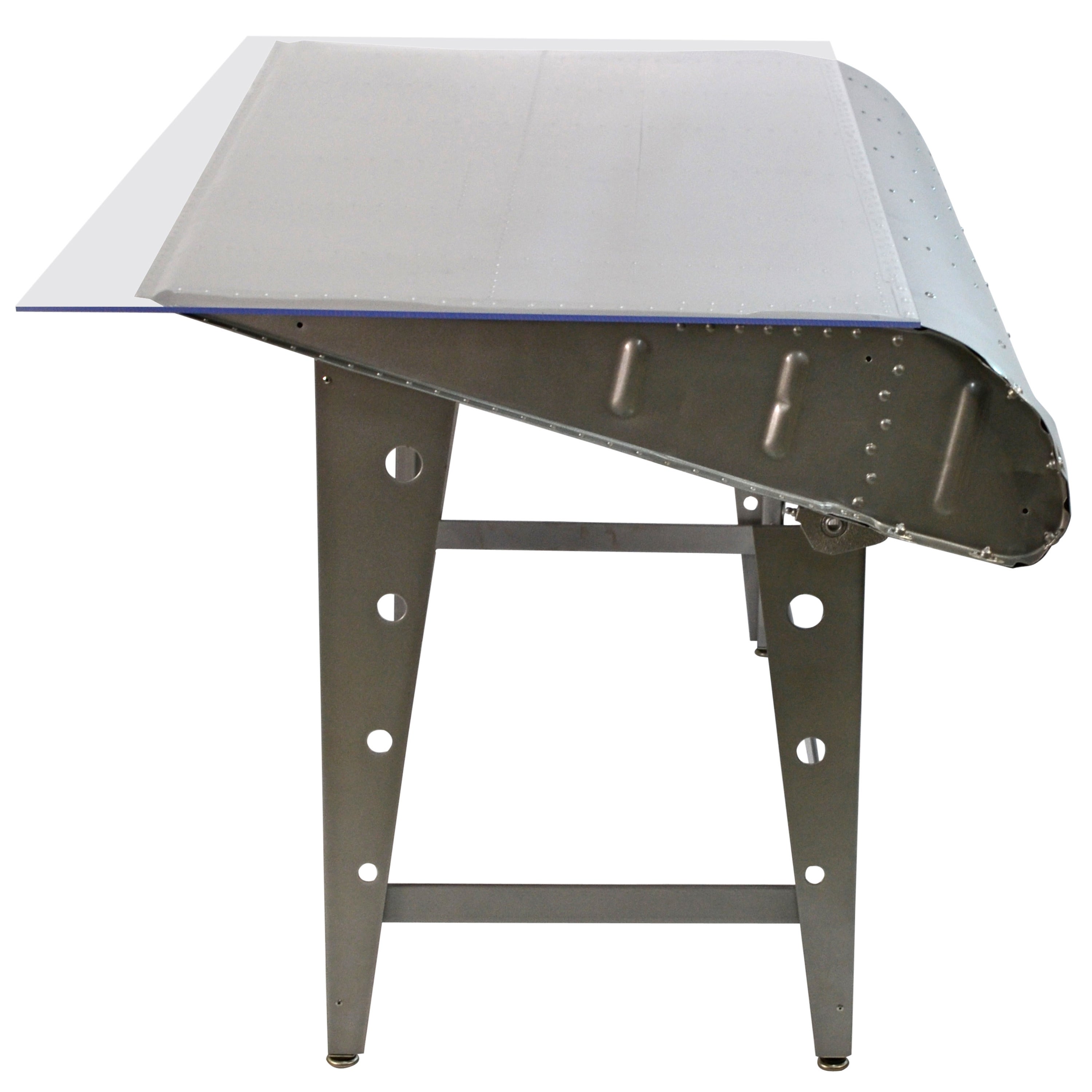 WWII Airplane Wing Desk - Original - Rare 62" at 1stDibs