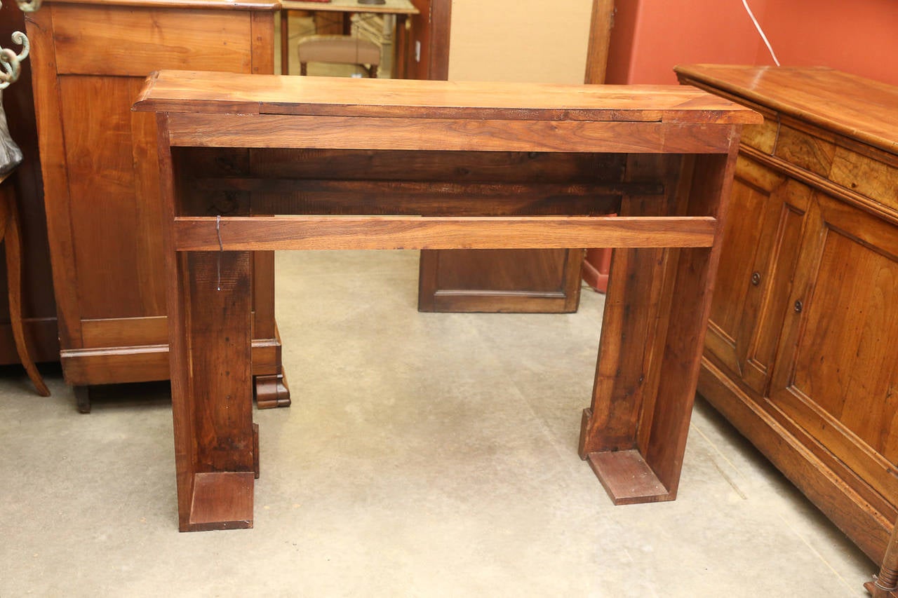 19th c. walnut mantle For Sale at 1stDibs