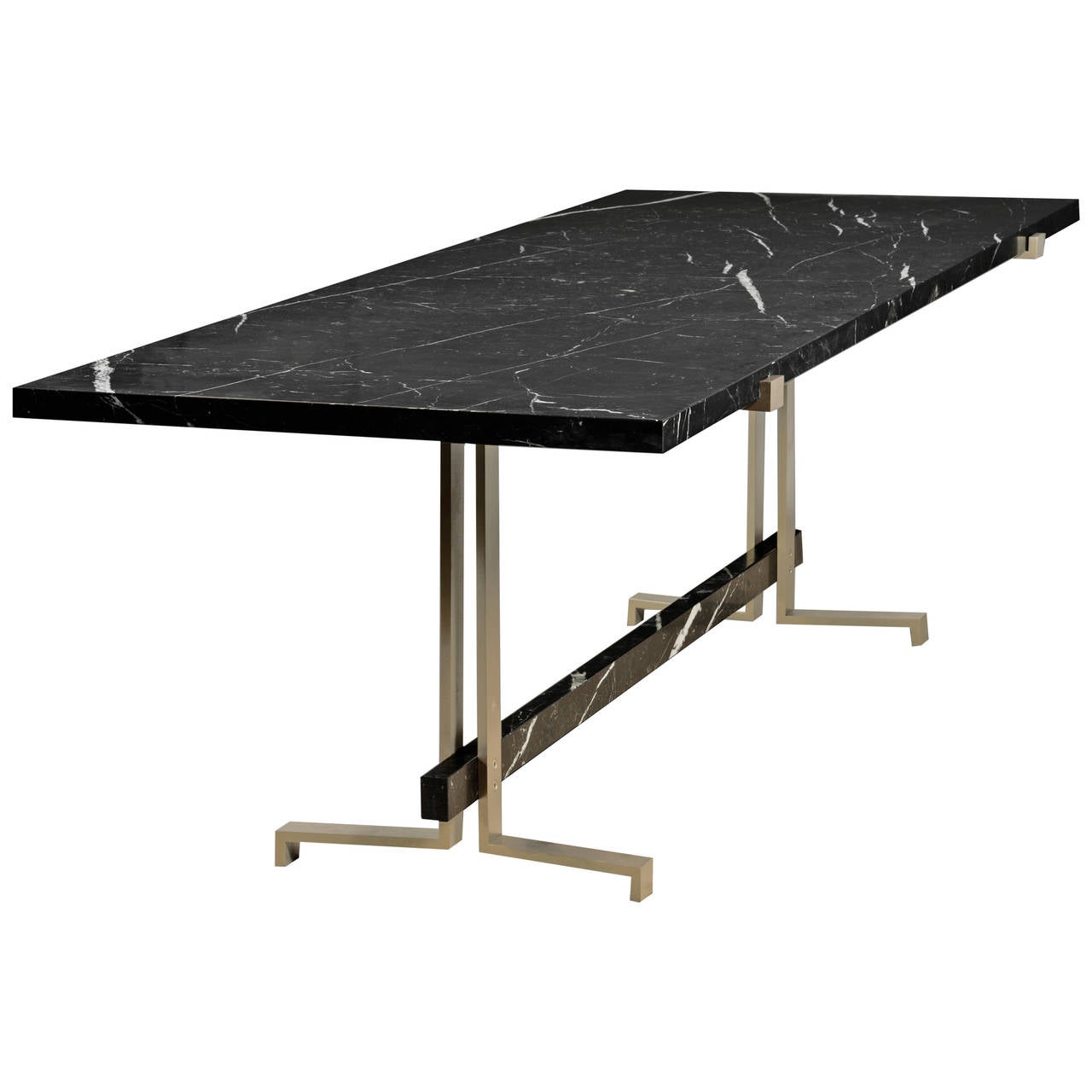 21st Century High Table in Marquina Black Marble, Limited Edition ...