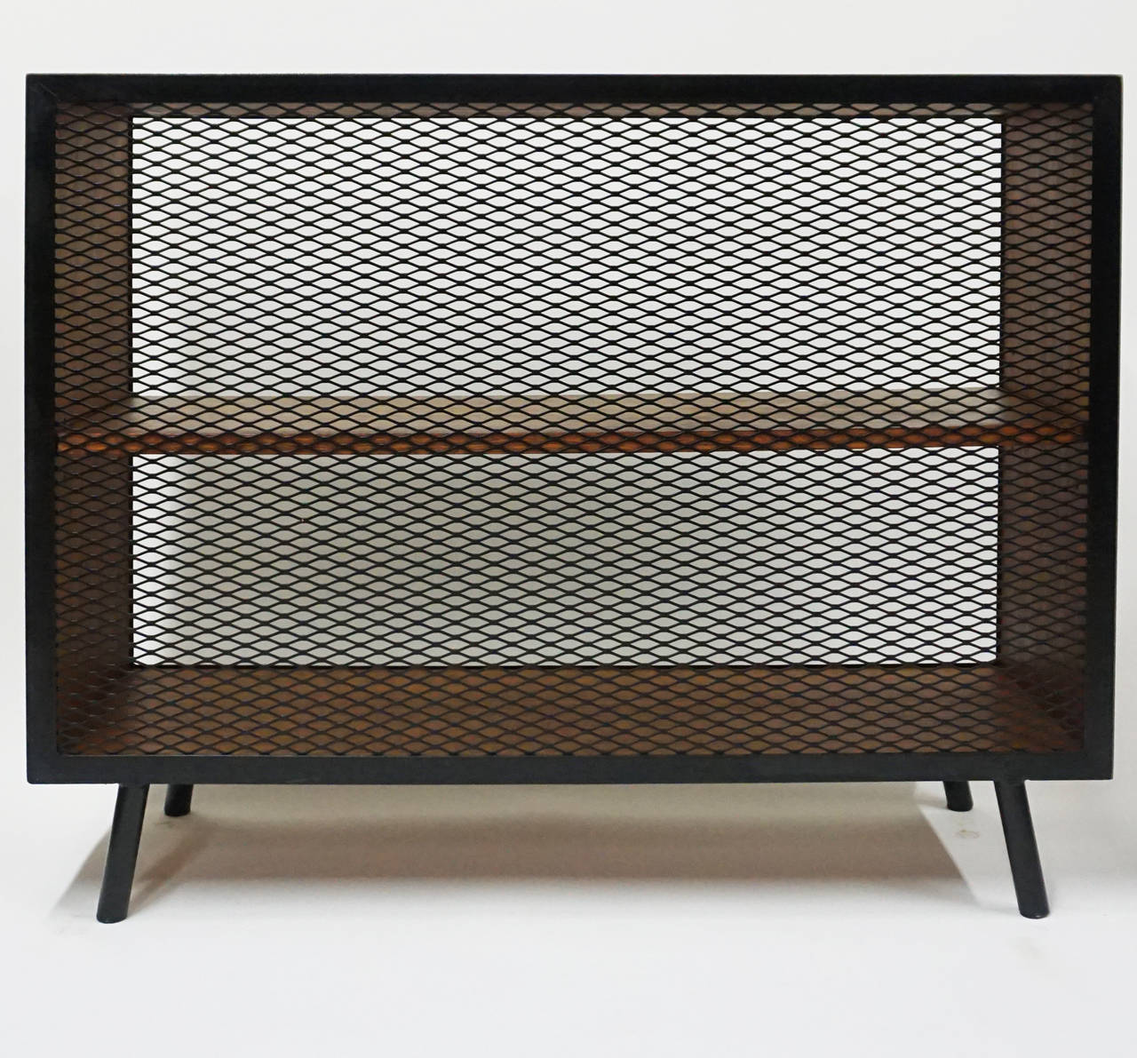 1950s Vista Furniture Co. of California Mahogany and Expanded Metal ...